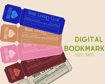 Book Lovers Club Bookmark, Gift for Book Lover, Book Club, Feminist ...