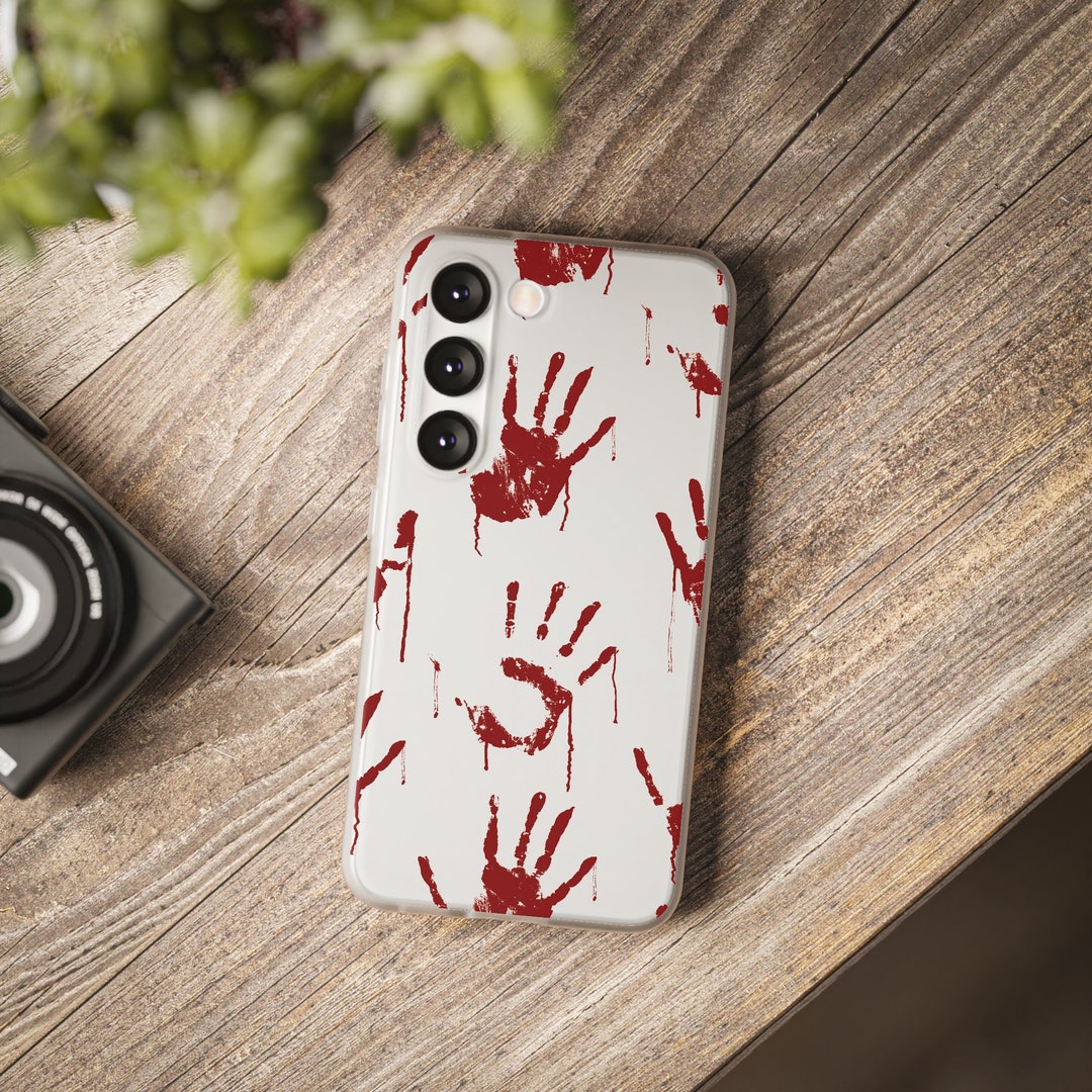 Bloody Handprint True Crime Flex Phone Case iPhone and Galaxy Halloween ...