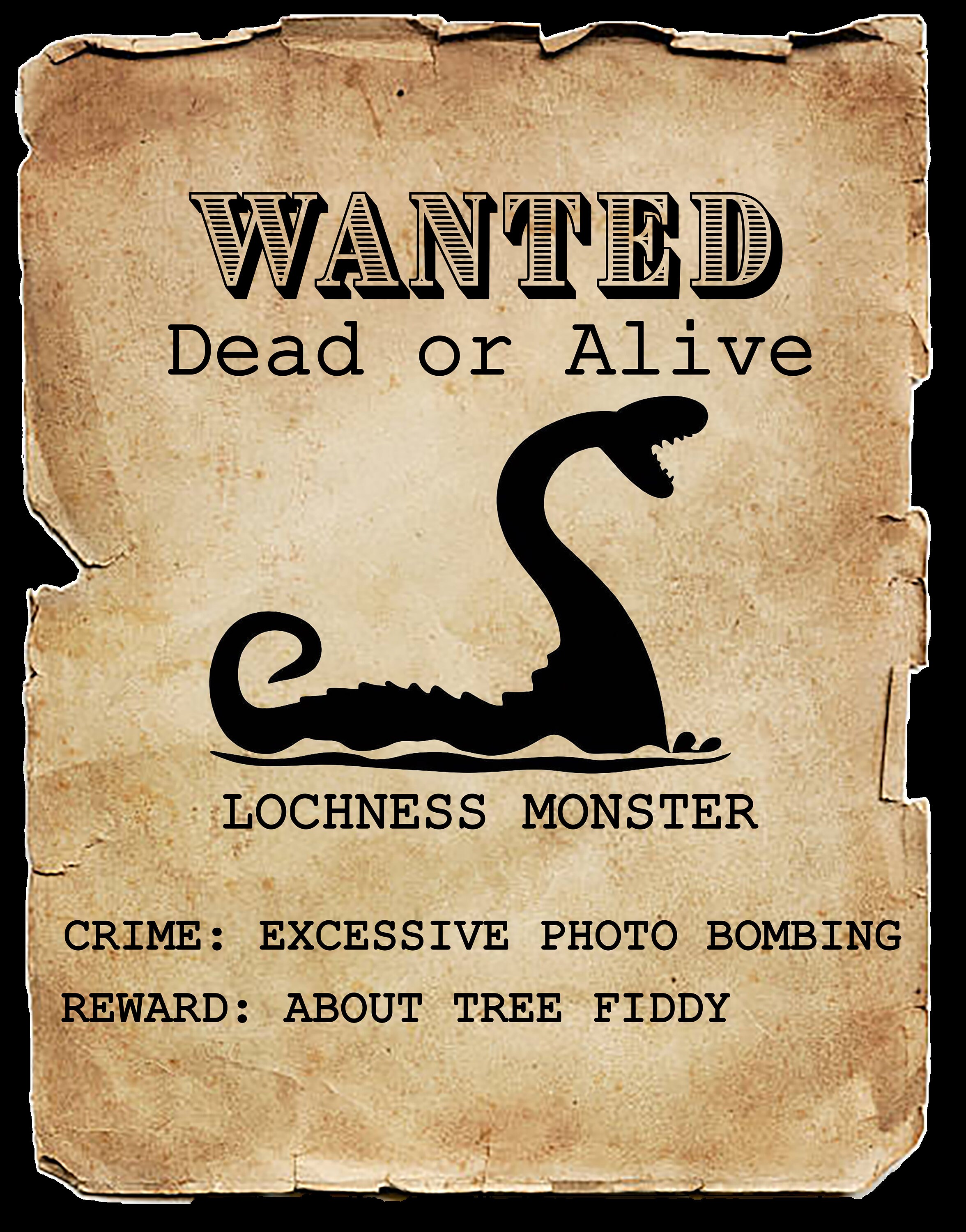 Wanted Poster Cryptid Vinyl Decal Waterproof Uv-proof - Etsy