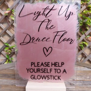 Personalised Foam Glow Sticks / Light up the Dancefloor / Dancing Props ...