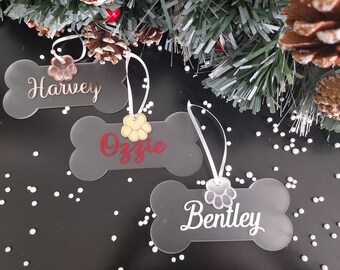 Pet Bauble Personalised Pawprint Christmas Tree Decoration - Etsy UK