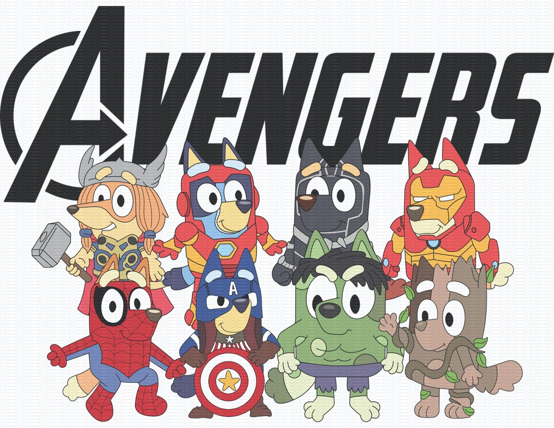 Bundle Layered Svg, Blue and Avengers Svg Digital Download,png, SVG ...