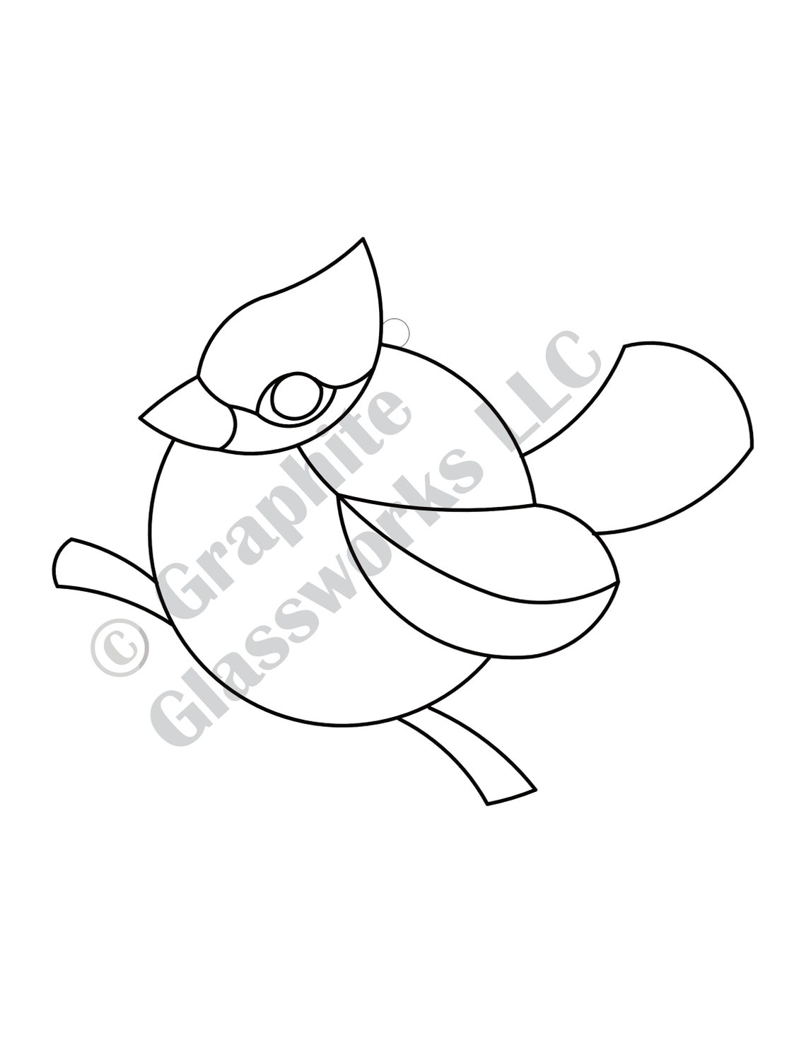 Bluebird Stained Glass Pattern - Hobby License - Etsy