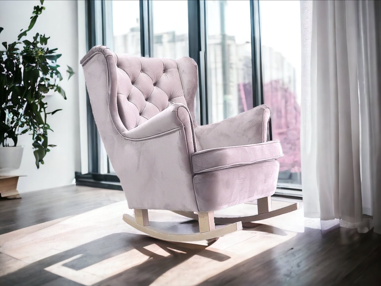 Change Your Armchair Rocking Legs Base for Wing Chair / Wooden - Etsy