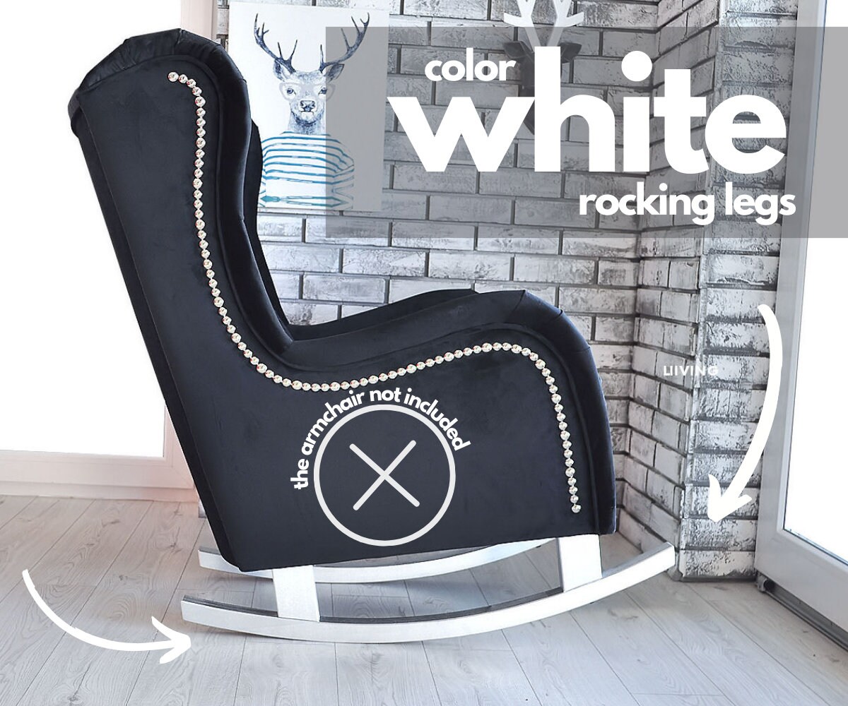 Rocking Chair Legs for Wing Chair /various Colours Available/ Wooden ...