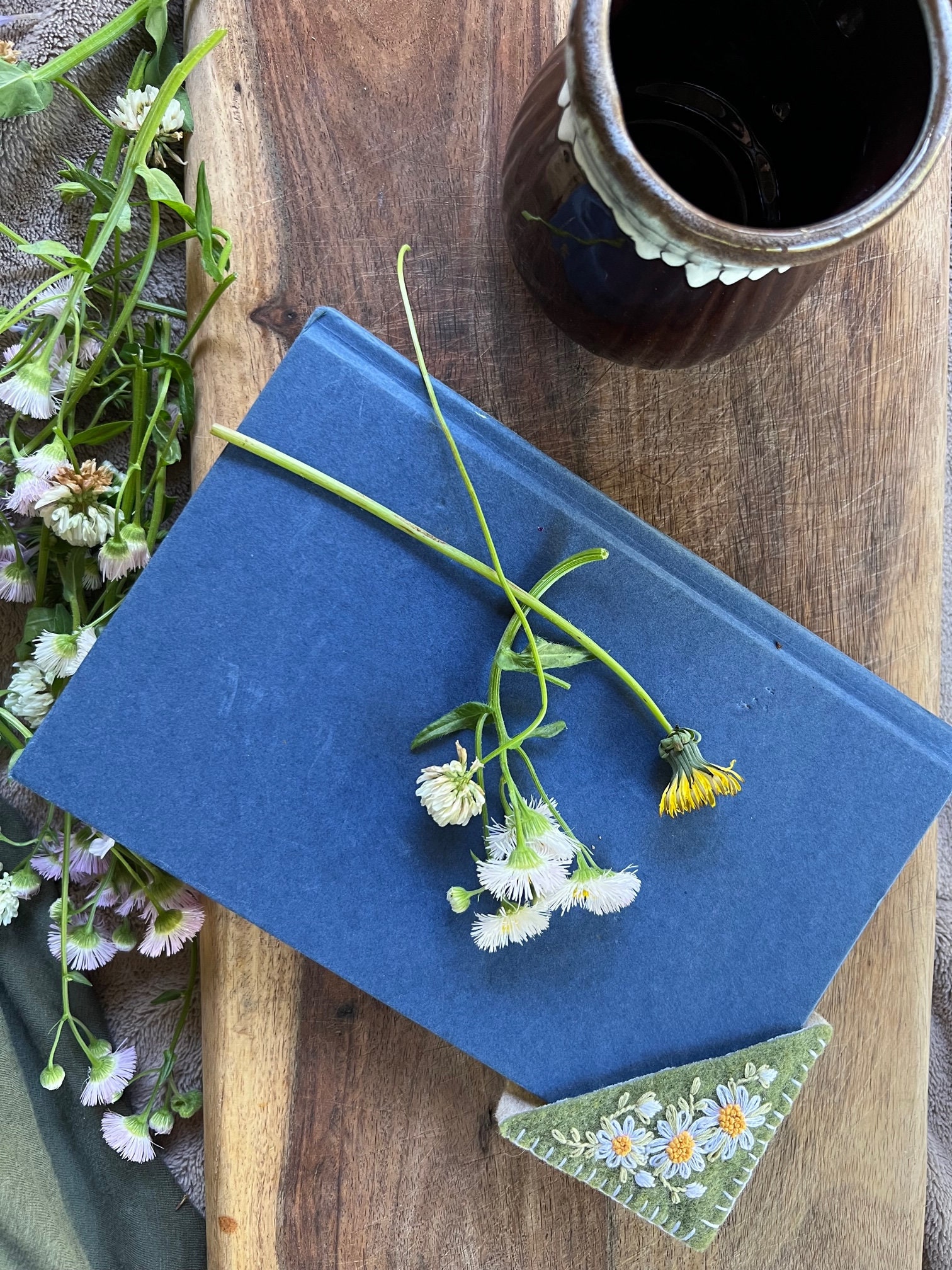 Hand Embroidered Bookmarks - Etsy