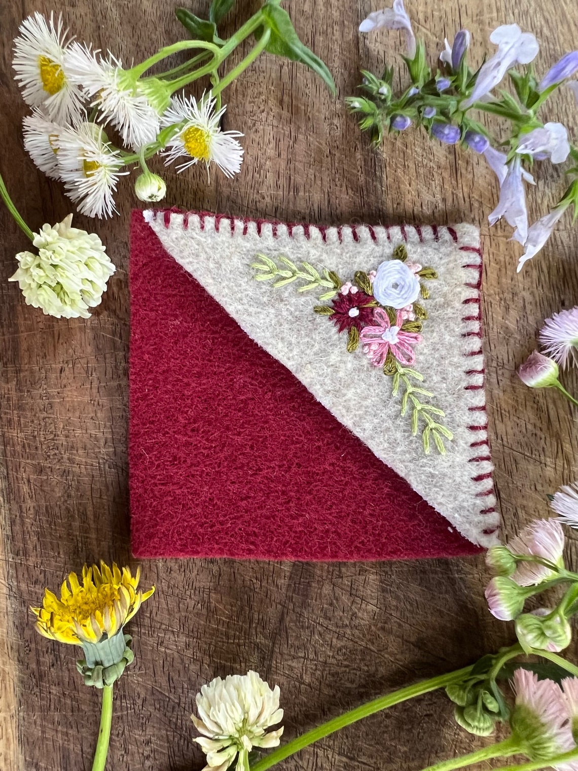 Hand Embroidered Bookmarks - Etsy