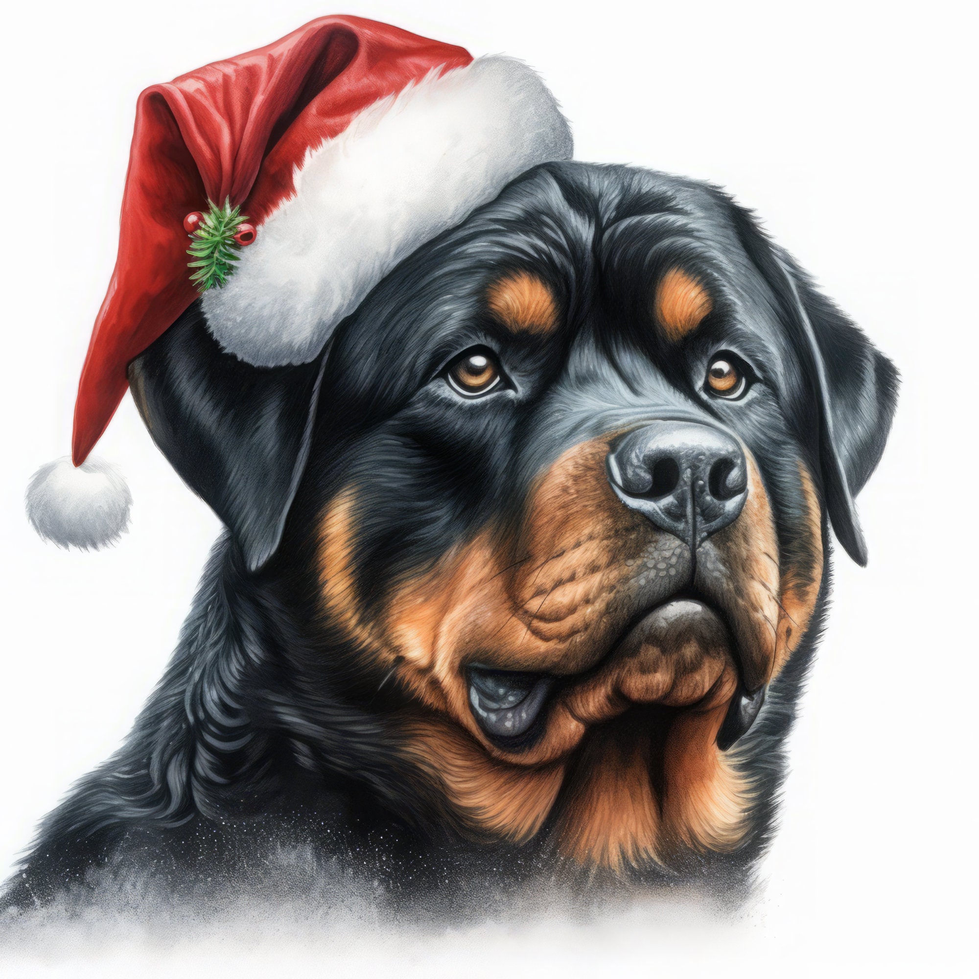 Rottweilers Christmas Dogs PNG Bundle | Instant Digital Download | HD ...