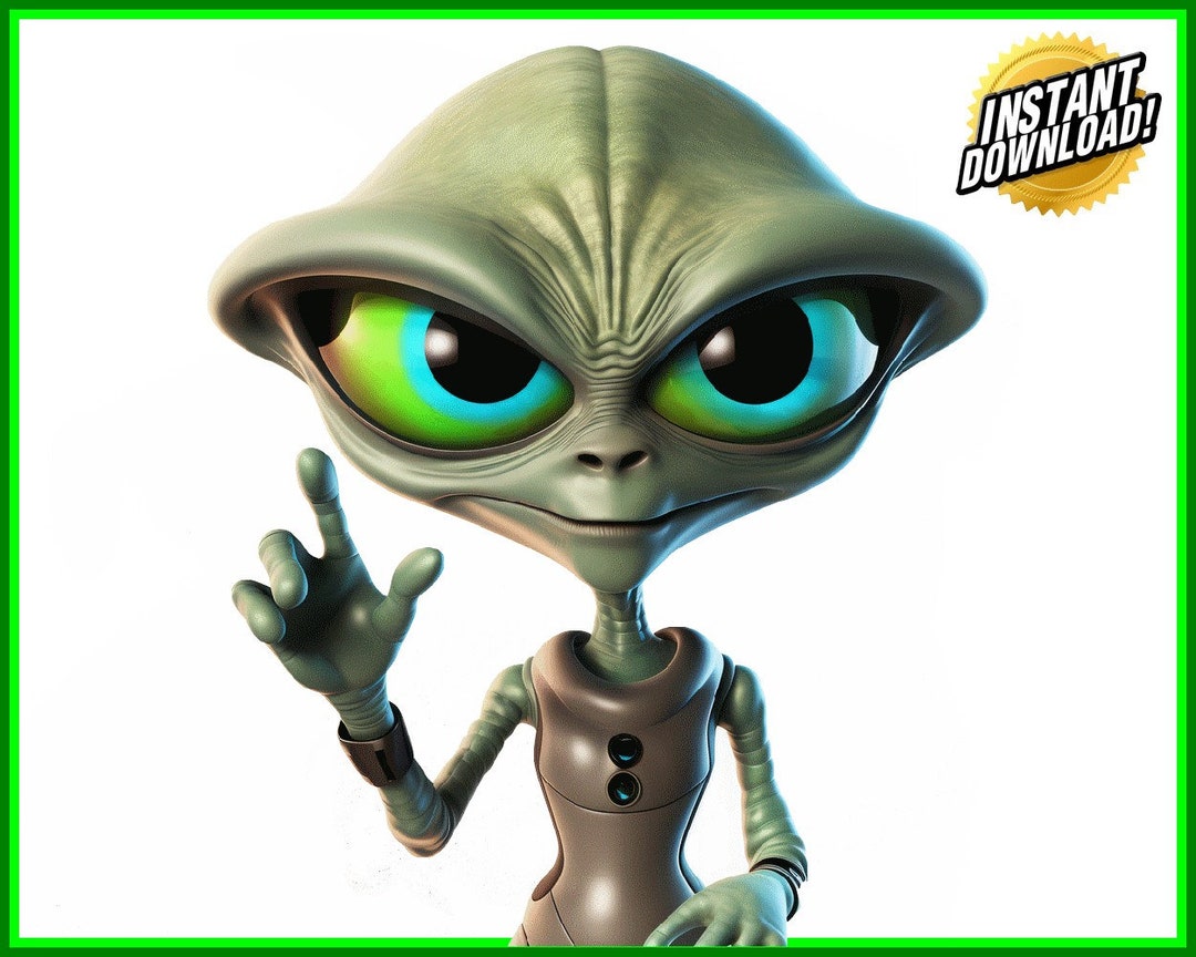 Alien Life Form Martians HD PNG Art Bundle | Original Arts Collection ...