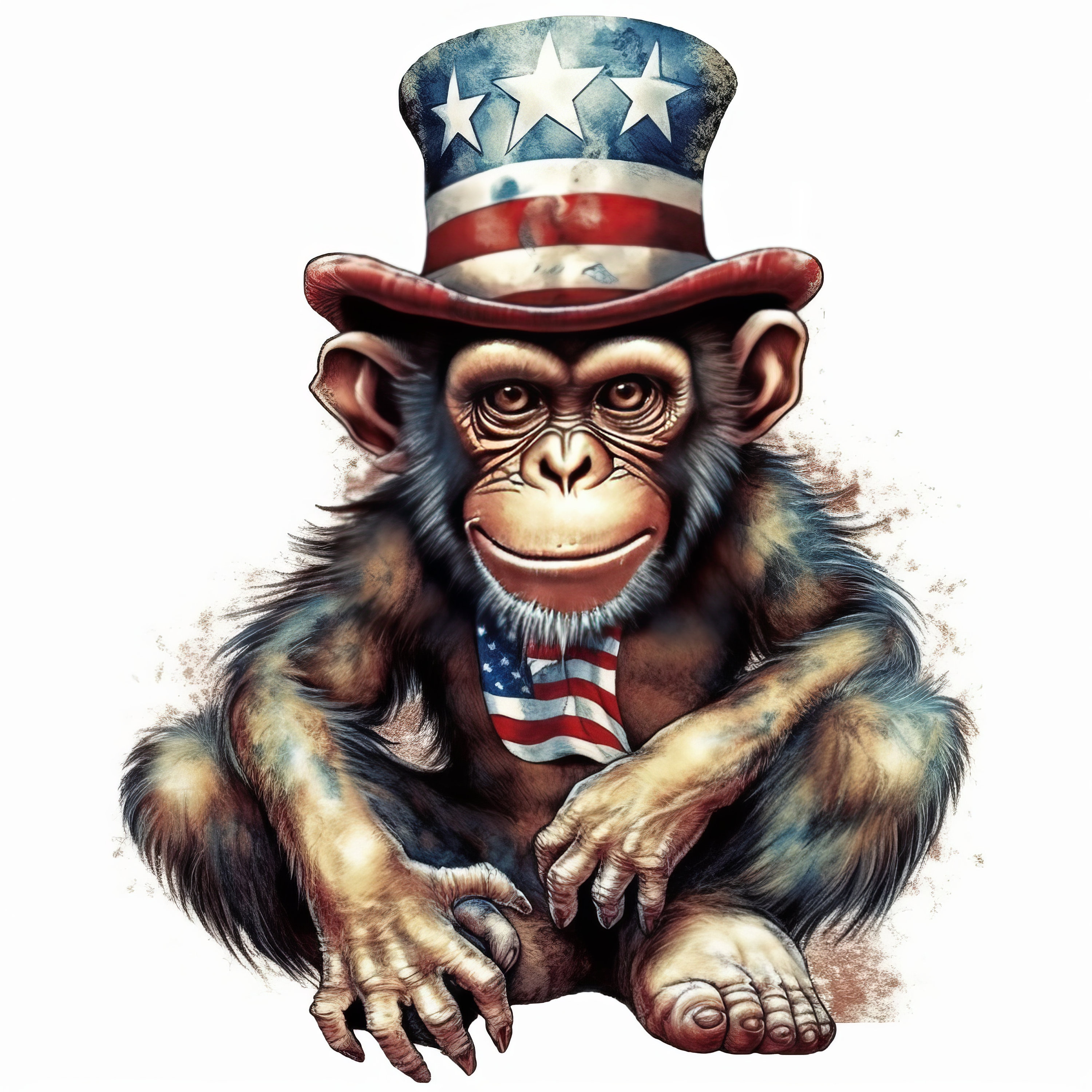 200 Original Colorful Monkeys Clip Art Designs HD PNG Image Bundle T ...