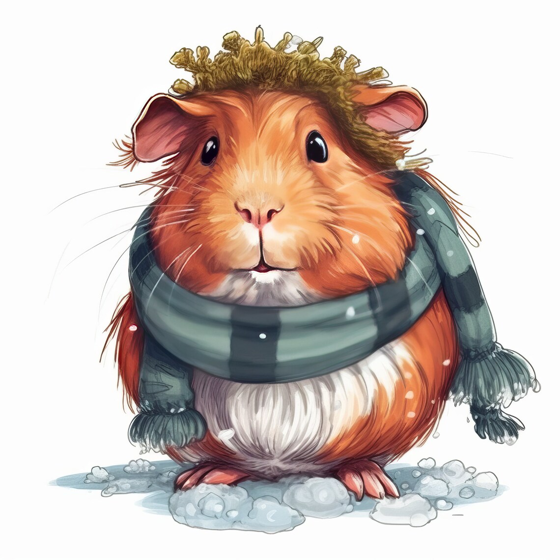 Guinea Pigs Clip Art Designs HD PNG Image Bundle for - Etsy UK