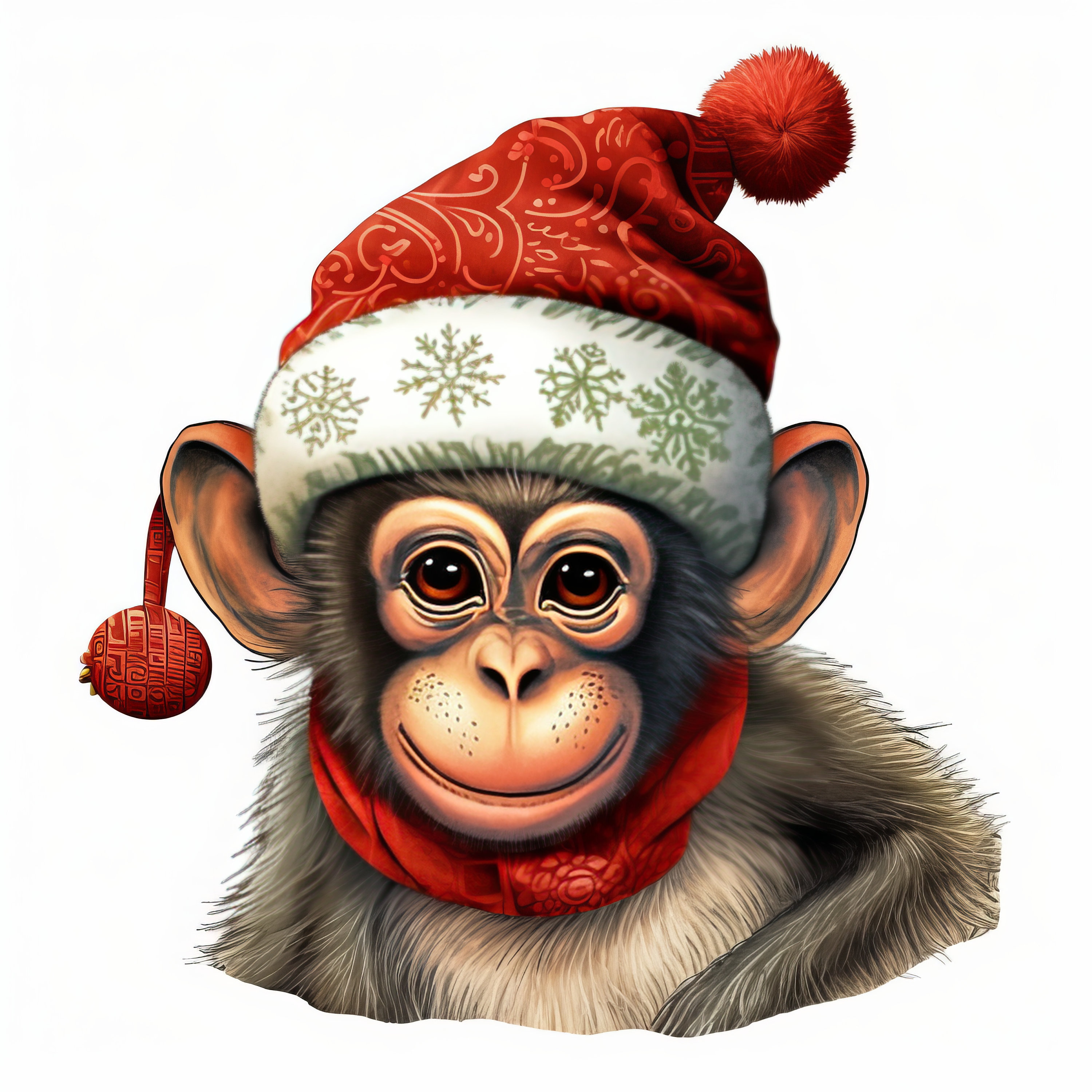 200 Original Colorful Monkeys Clip Art Designs HD PNG Image Bundle T ...