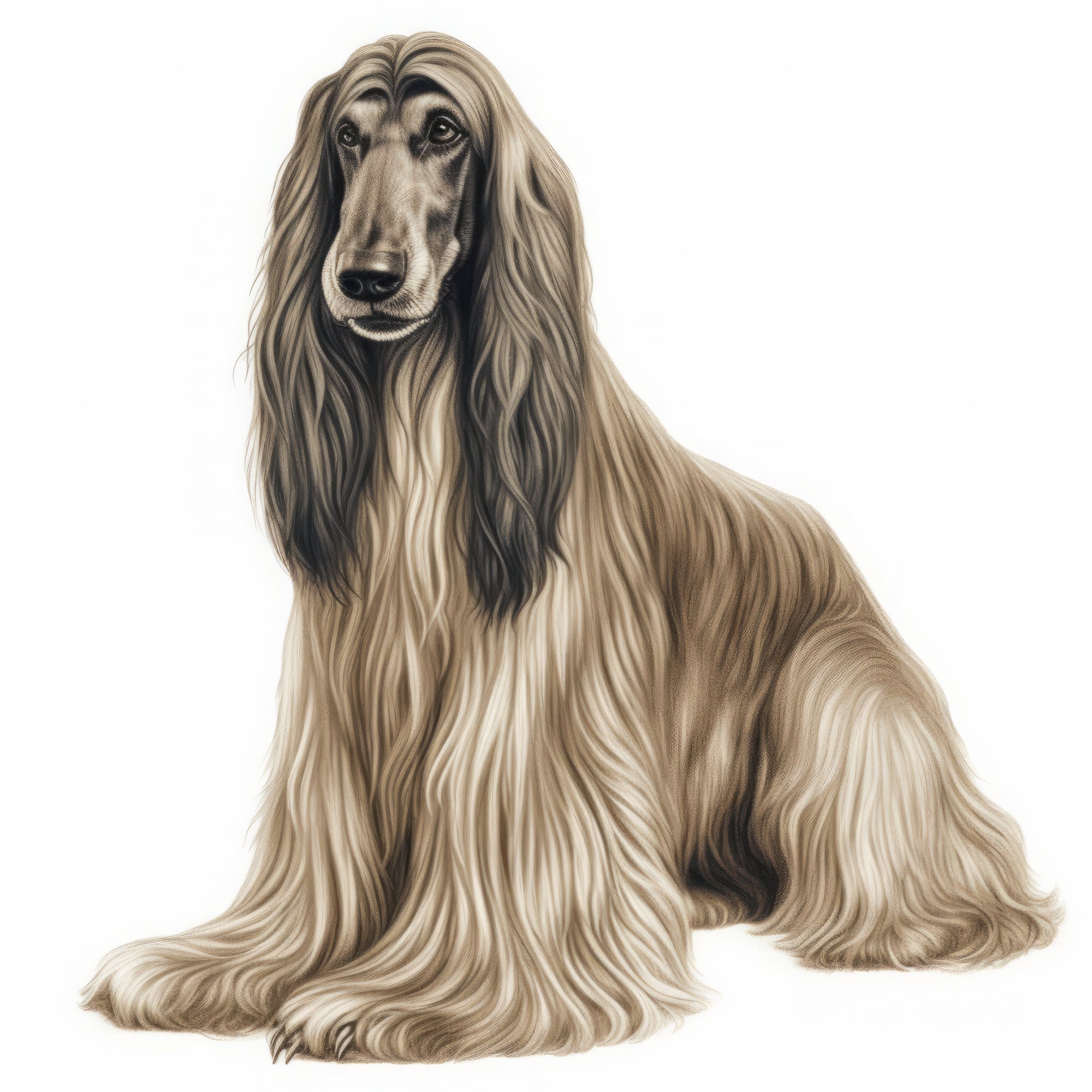 Afghan Hounds Dog PNG Bundle. | Instant Digital Download | HD Clip Art ...