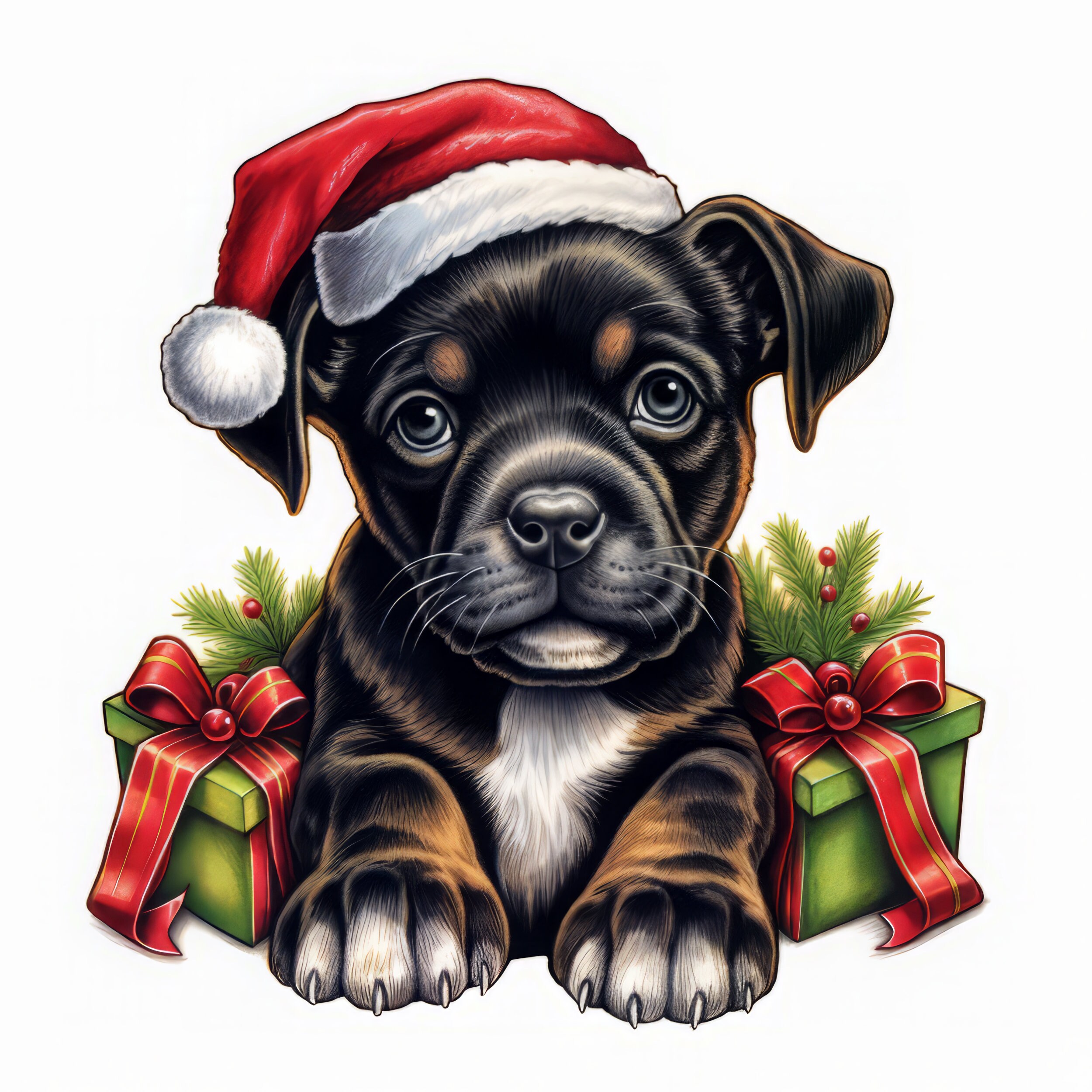100 Christmas Dogs PNG Bundle. | Instant Digital Download | HD Clip Art ...