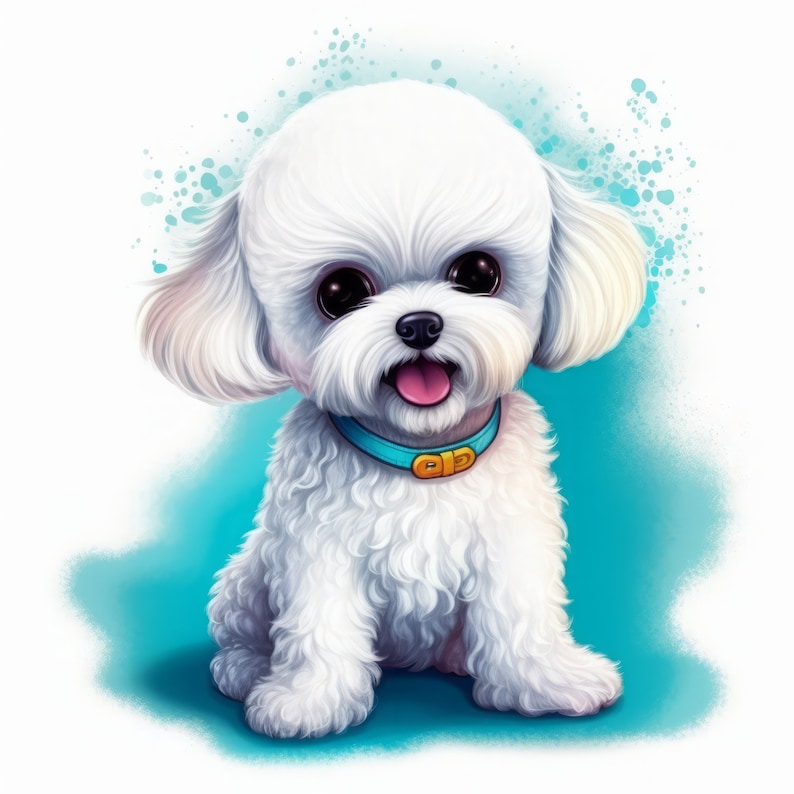 Bichon Frisé Dogs PNG Bundle | Instant Digital Download | HD Clip Art ...