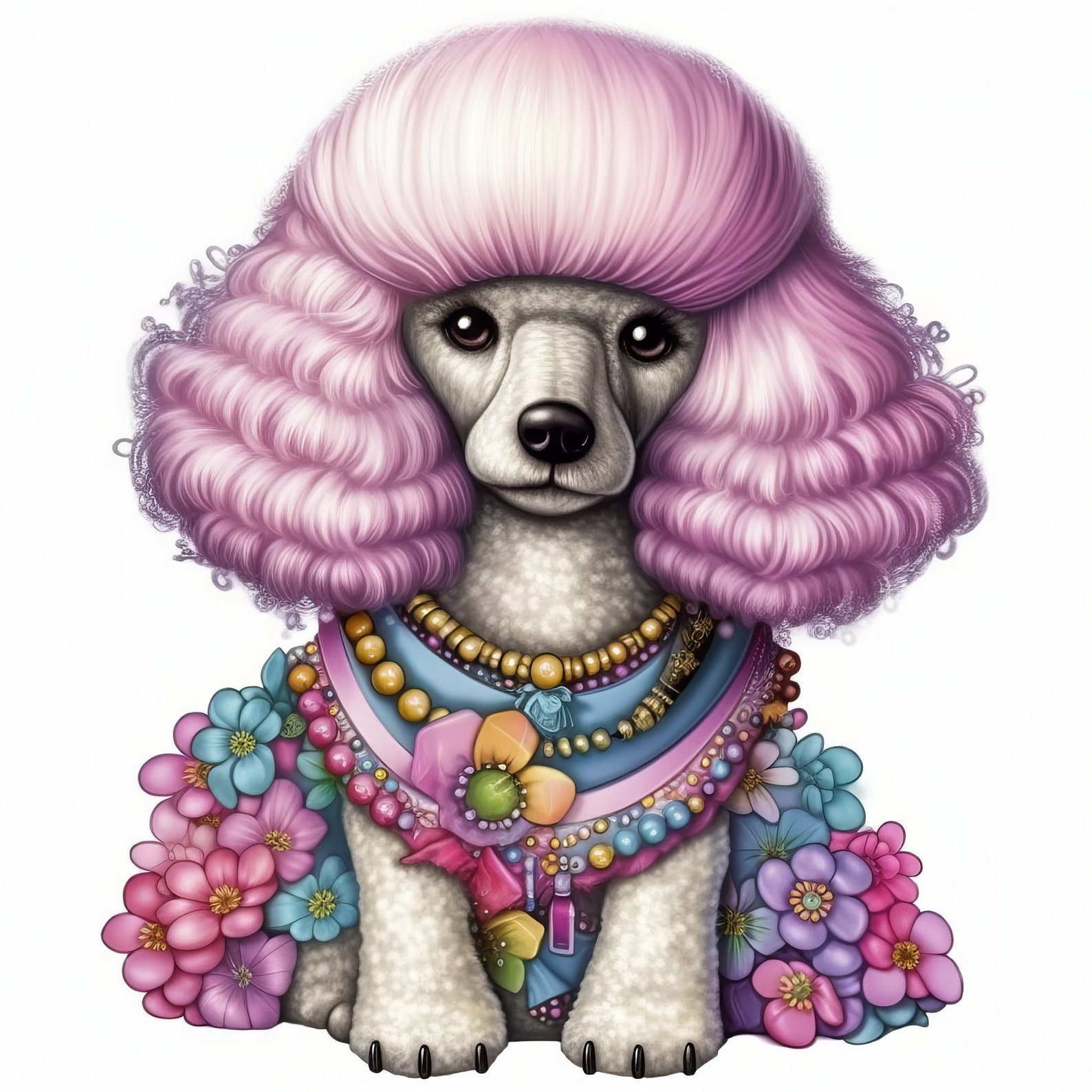Discover 150 Vibrant Poodle Dog Clip Art Designs in HD PNG Image Bundle ...