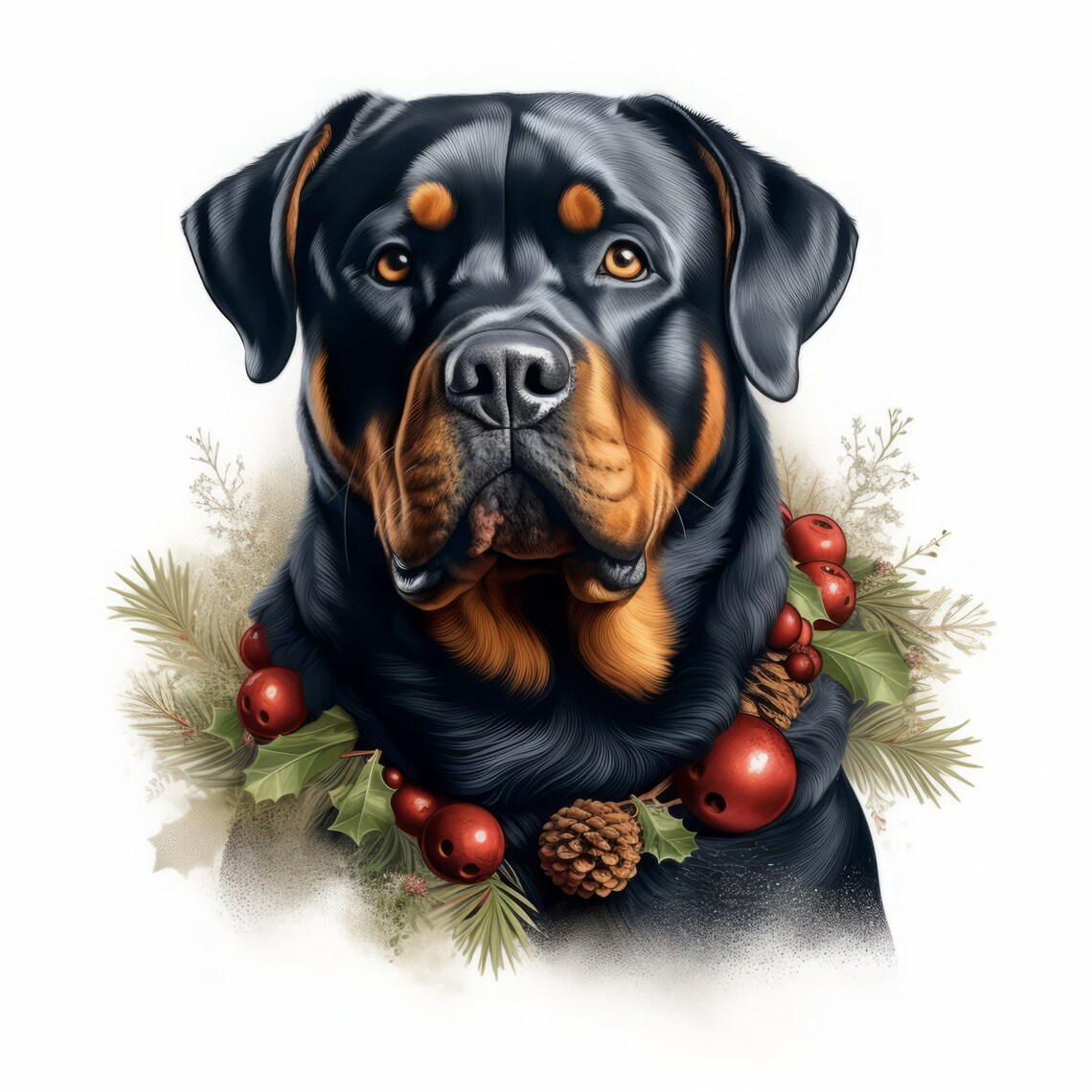 Rottweilers Christmas Dogs PNG Bundle | Instant Digital Download | HD ...