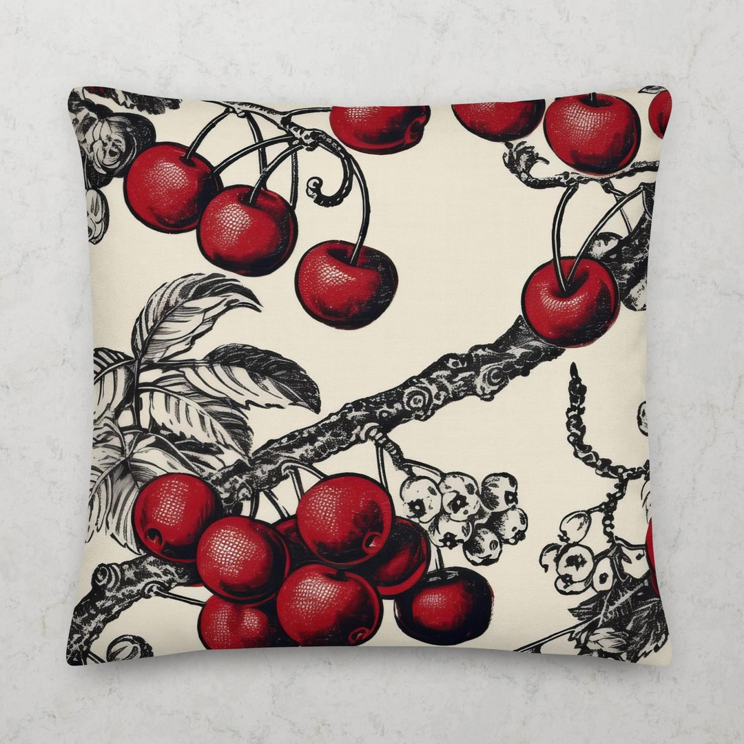 Toile De Jouy Pattern Premium Throw Pillow | French Designer Veronica ...