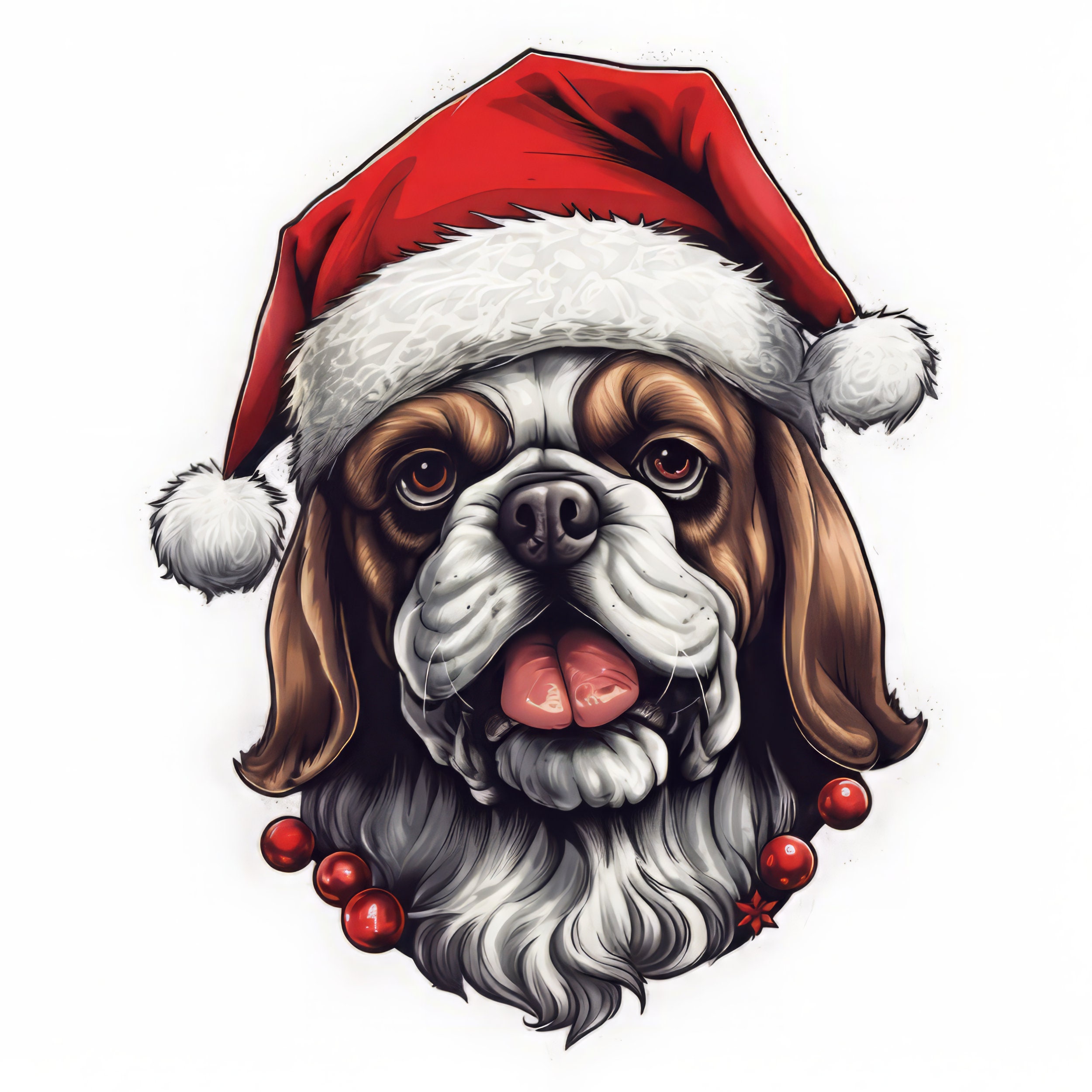 100 Christmas Dogs PNG Bundle. | Instant Digital Download | HD Clip Art ...