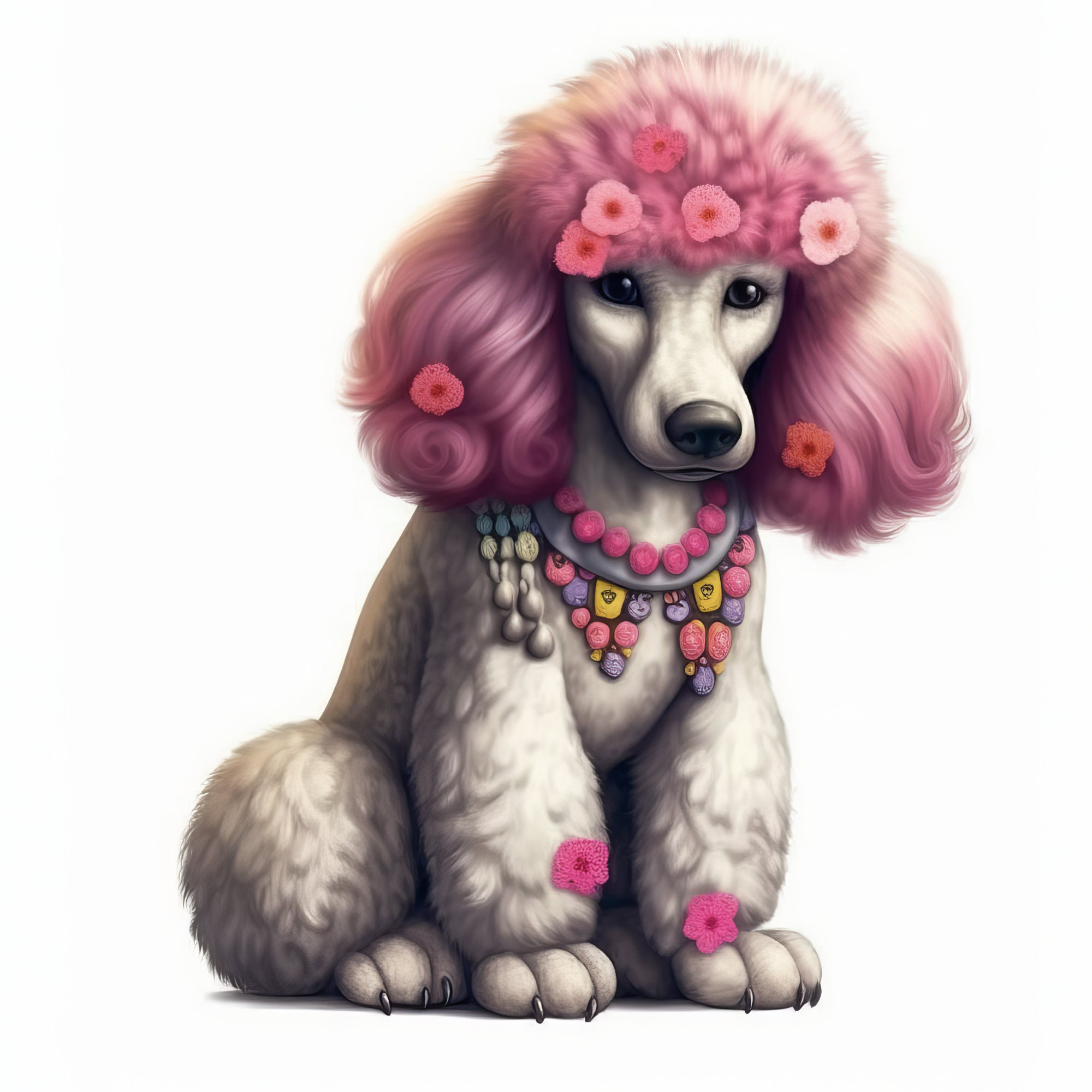 Discover 150 Vibrant Poodle Dog Clip Art Designs in HD PNG Image Bundle ...
