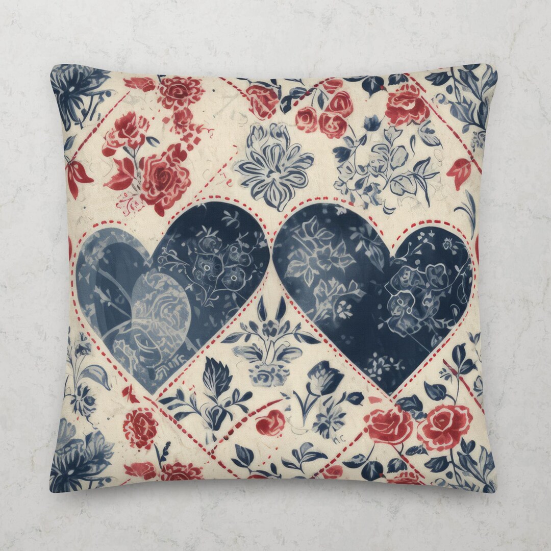 Toile De Jouy Pattern Premium Throw Pillow by French Designer Veronica ...