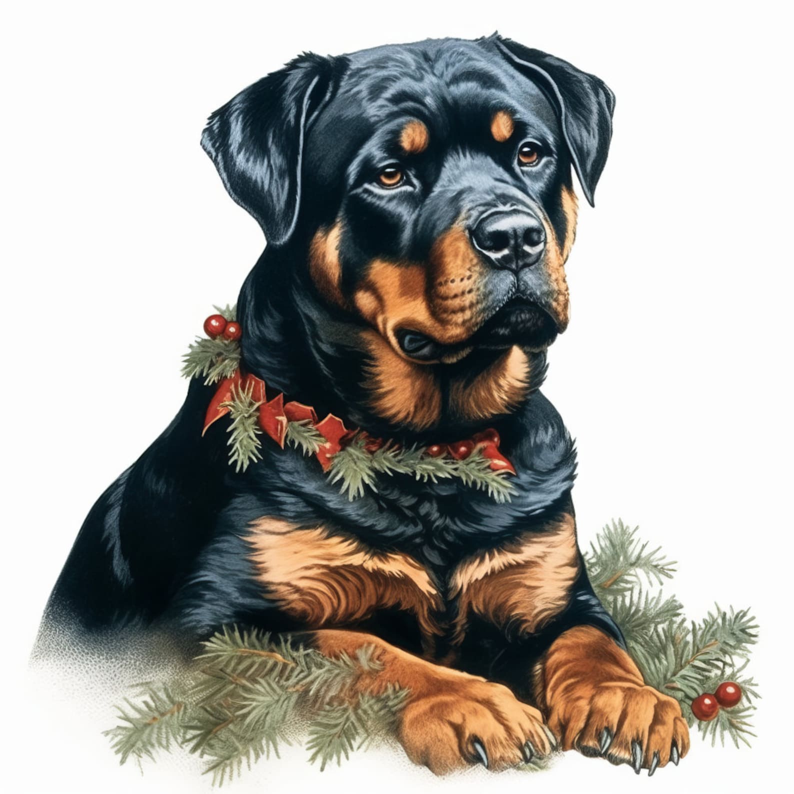 Unleash the Holiday Spirit Rottweilers Christmas Dogs PNG Bundle ...
