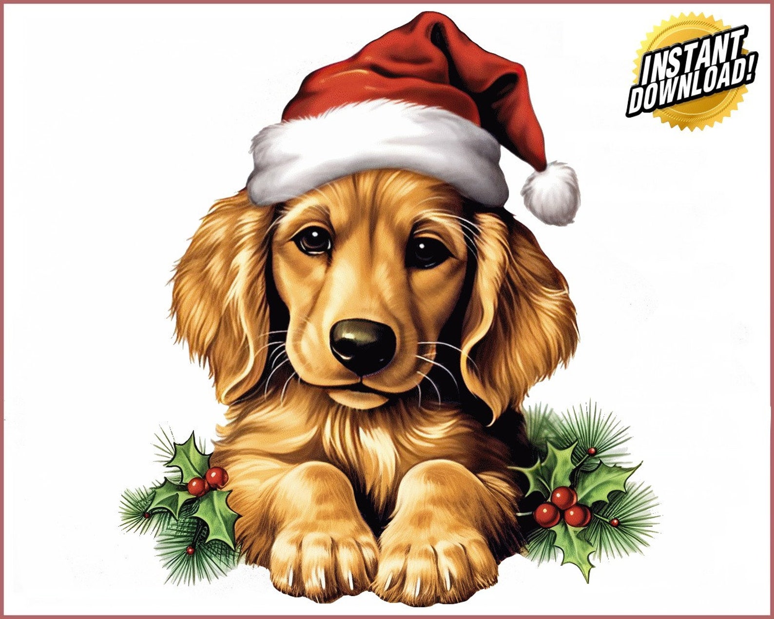 100 Christmas Dogs PNG Bundle. | Instant Digital Download | HD Clip Art ...