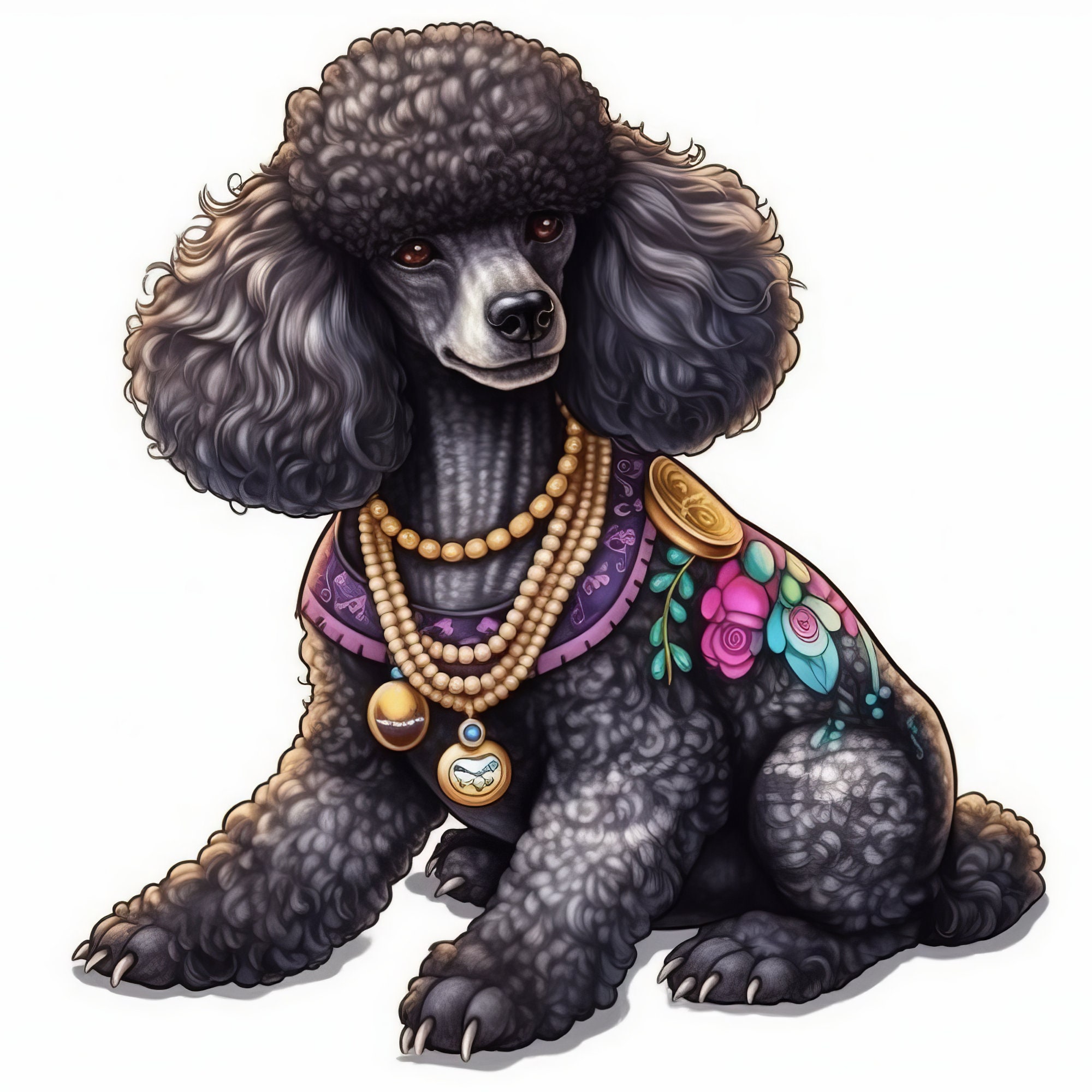 Discover 150 Vibrant Poodle Dog Clip Art Designs in HD PNG Image Bundle ...
