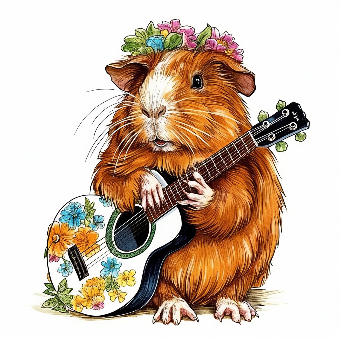 Guinea Pigs Clip Art Designs HD PNG Image Bundle for - Etsy UK