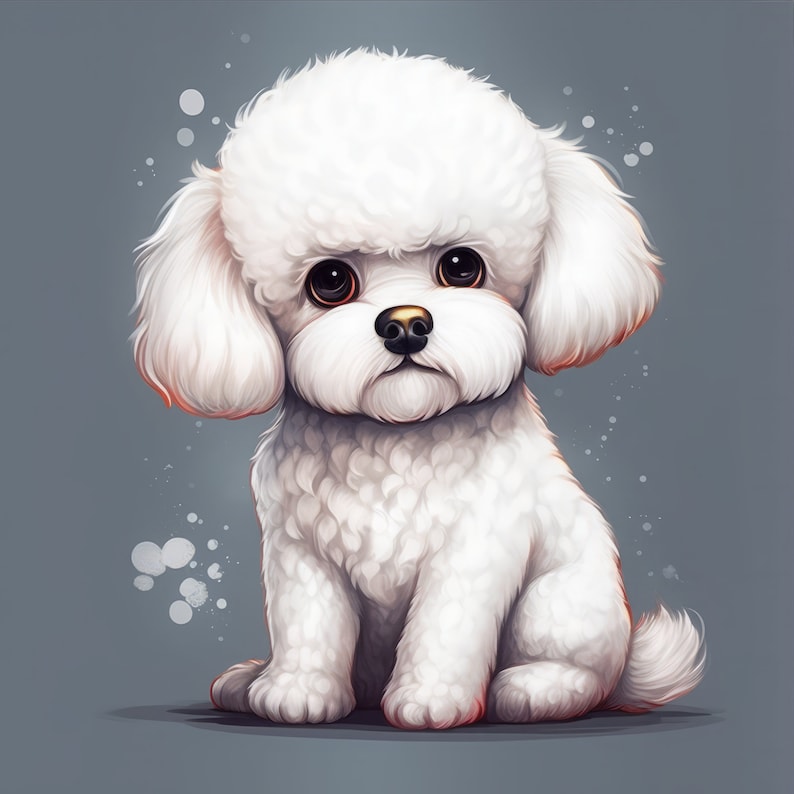 Bichon Frisé Dogs PNG Bundle | Instant Digital Download | HD Clip Art ...
