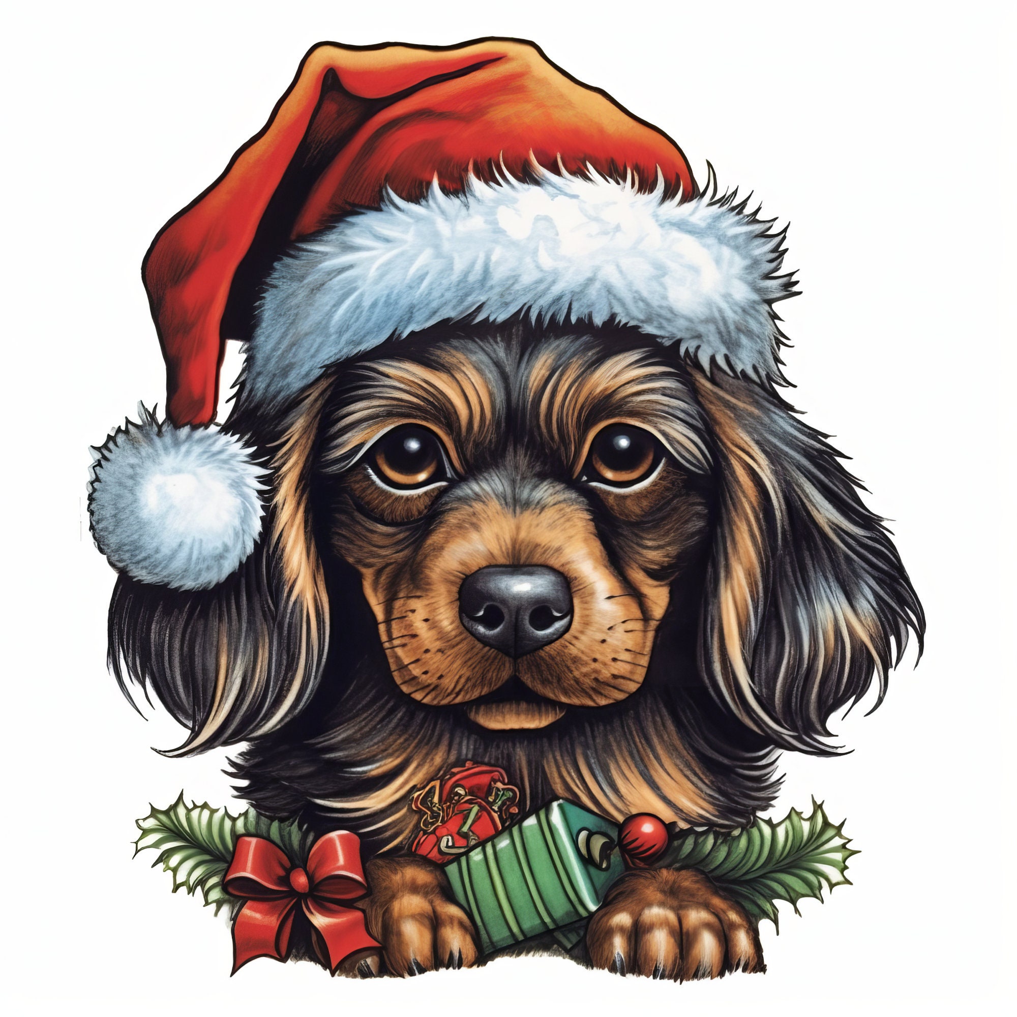 100 Christmas Dogs PNG Bundle. Instant Digital Download HD Clip Art ...