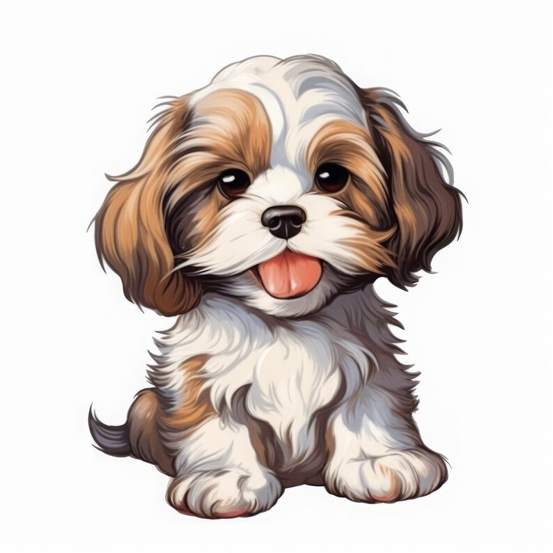 100 Beautiful Cavachon Dog Clip Art Designs in HD PNG Image Bundle ...