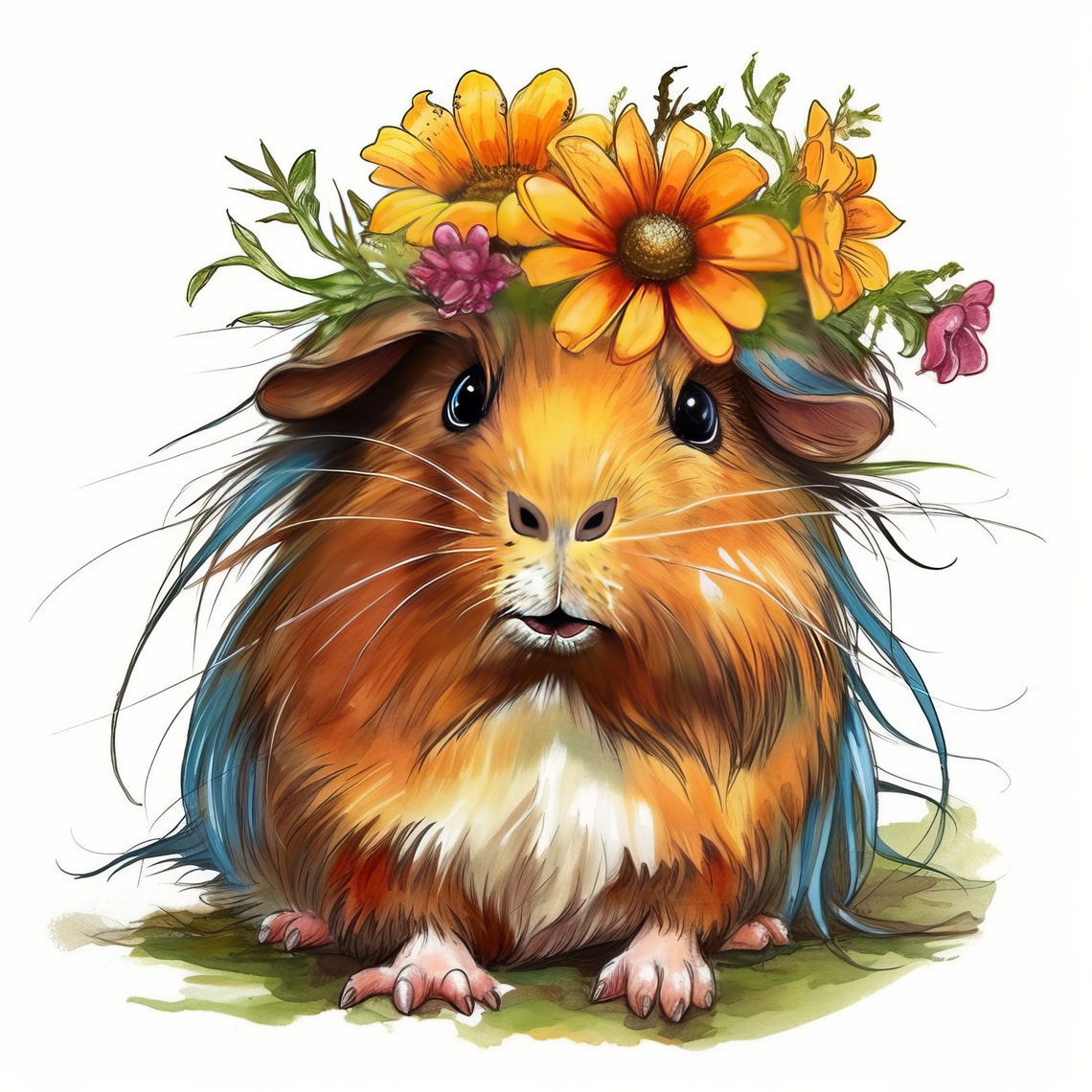Guinea Pigs Clip Art Designs HD PNG Image Bundle for - Etsy UK