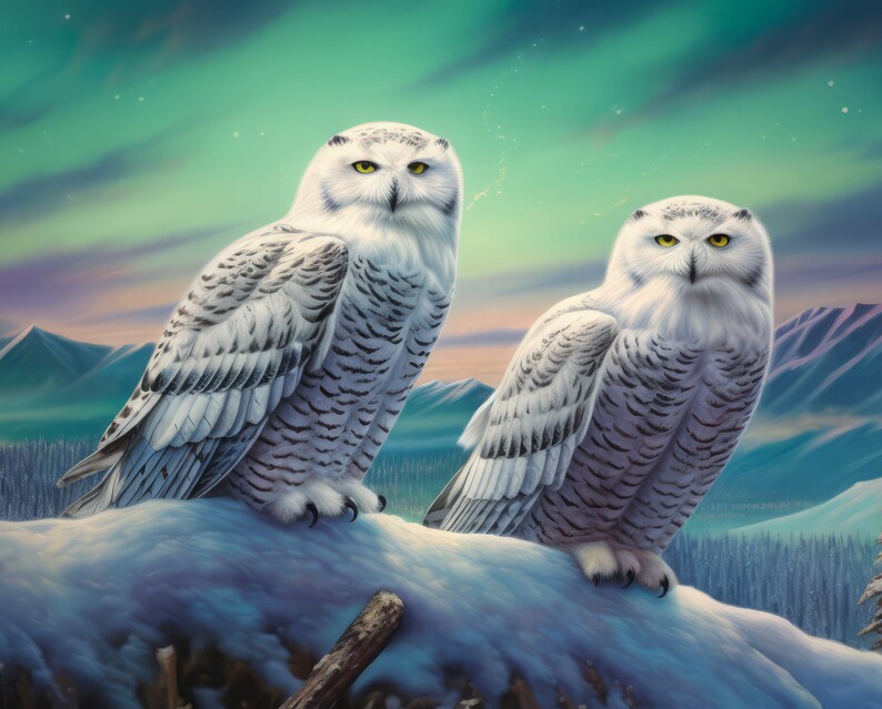 Alaskan Wildlife Snowy Owls | Sublimation Coffee Mug Designs | 21 Sets ...