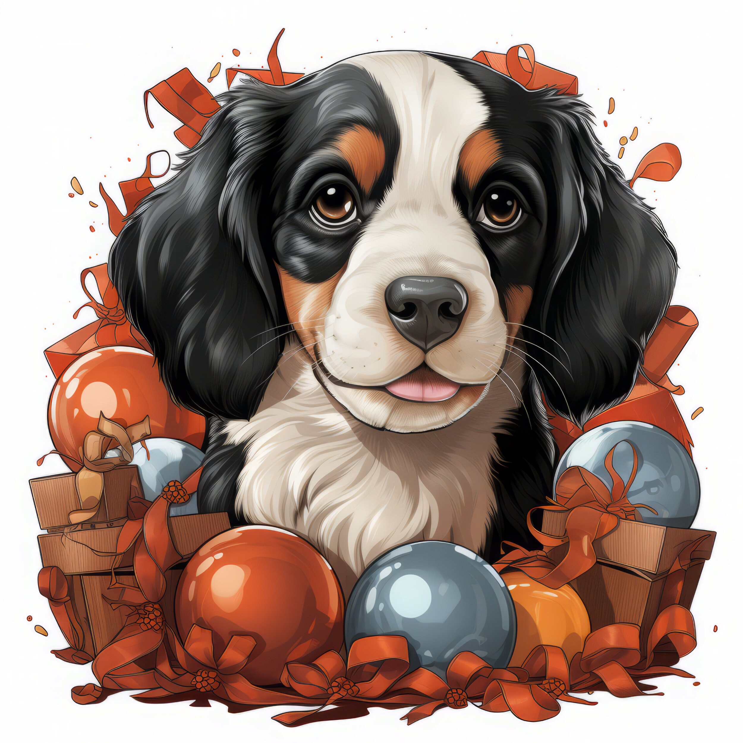 125 Christmas Dogs PNG Bundle. | Instant Digital Download | HD Clip Art ...
