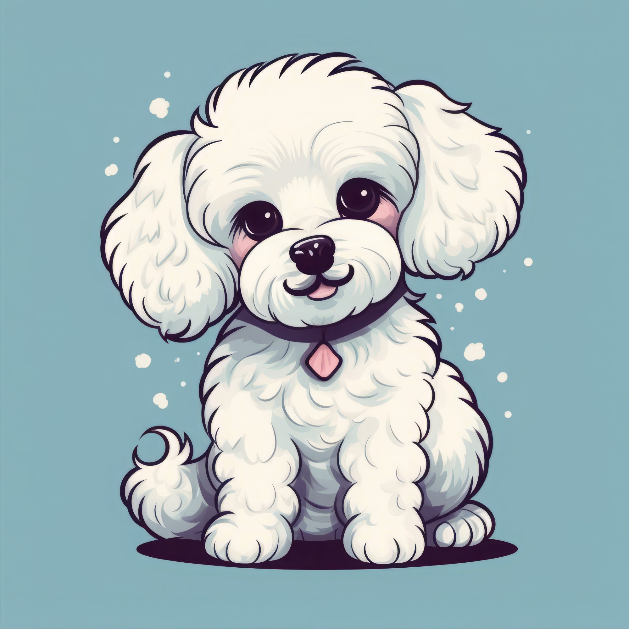 Bichon Frisé Dogs PNG Bundle | Instant Digital Download | HD Clip Art ...