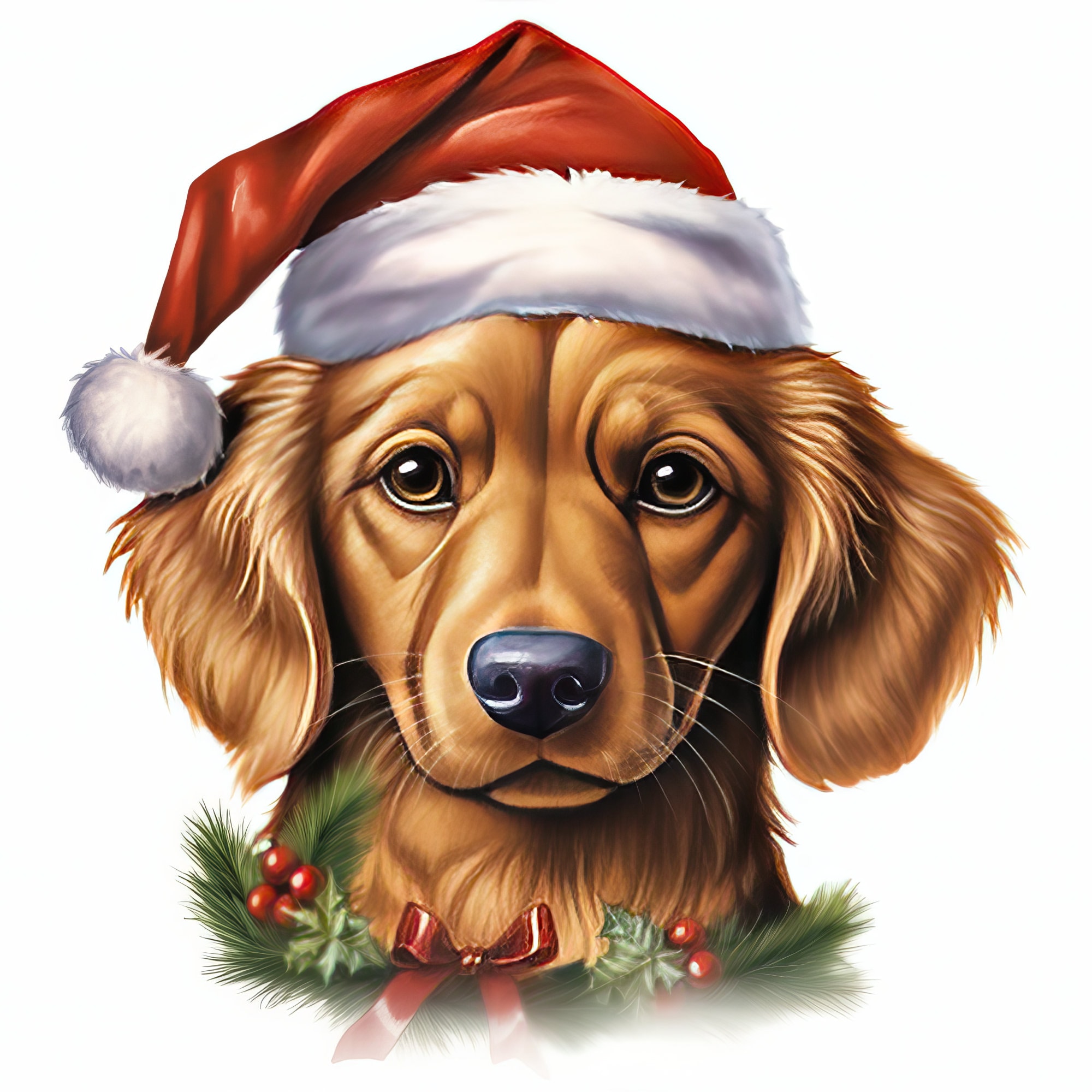 100 Christmas Dogs PNG Bundle. | Instant Digital Download | HD Clip Art ...