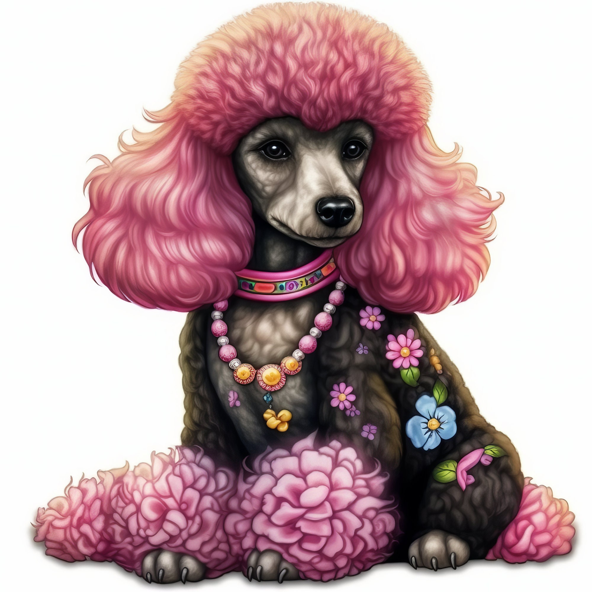 Discover 150 Vibrant Poodle Dog Clip Art Designs in HD PNG Image Bundle ...