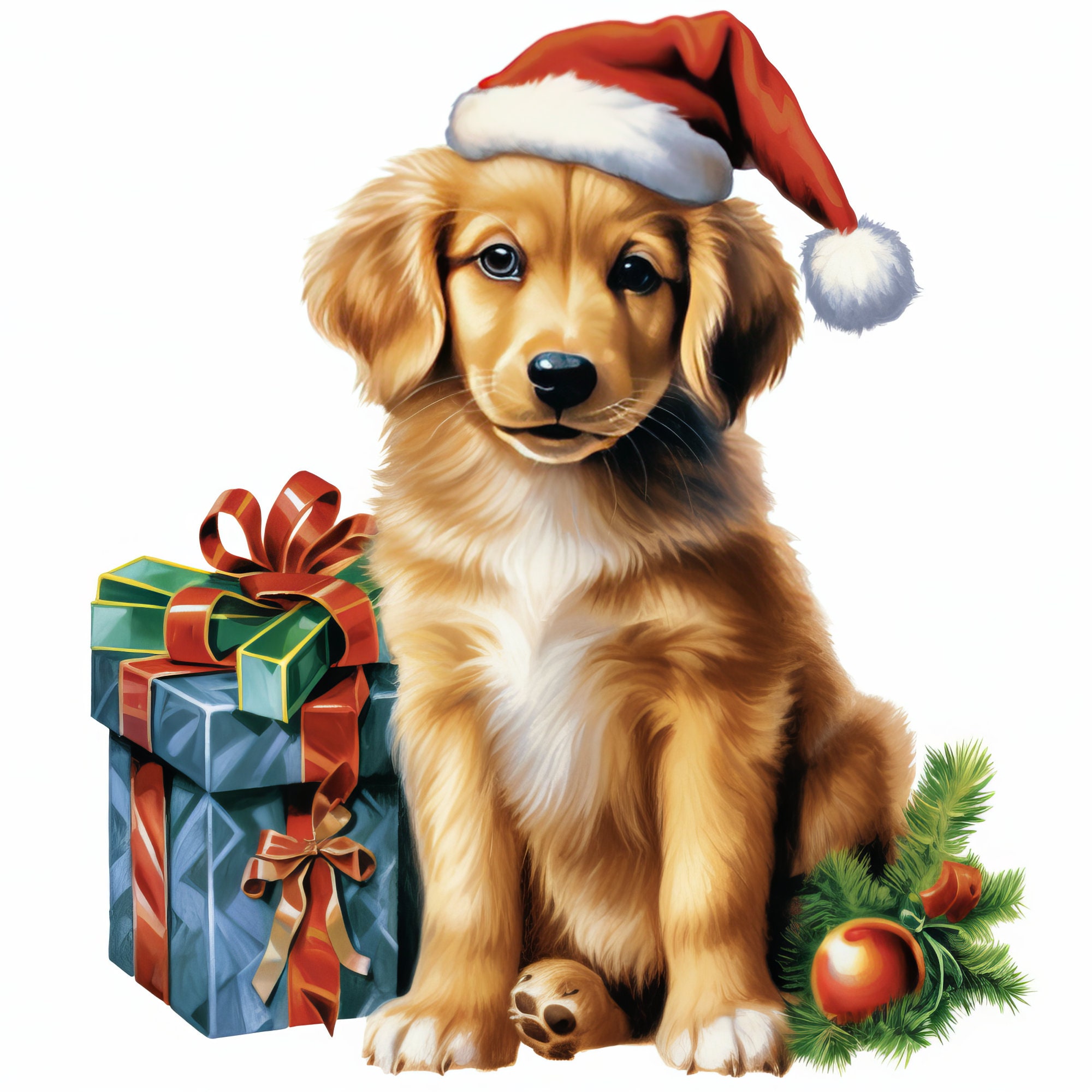 100 Christmas Dogs PNG Bundle. | Instant Digital Download | HD Clip Art ...