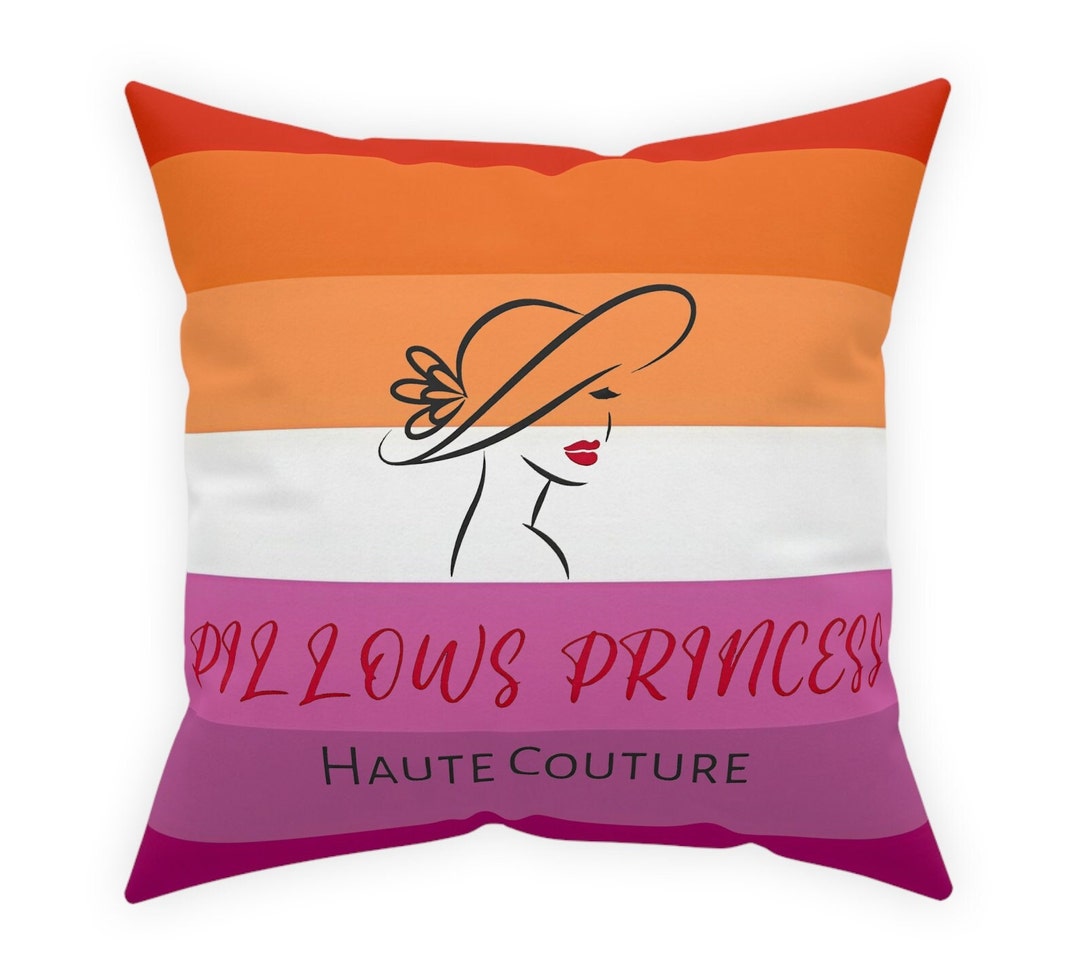 Lesbian Pride Flag 16" Printed Broadcloth Pillow | Double Sided by ...