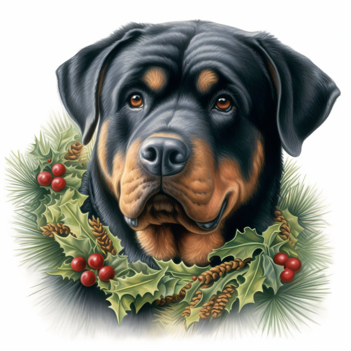 Unleash the Holiday Spirit Rottweilers Christmas Dogs PNG Bundle ...