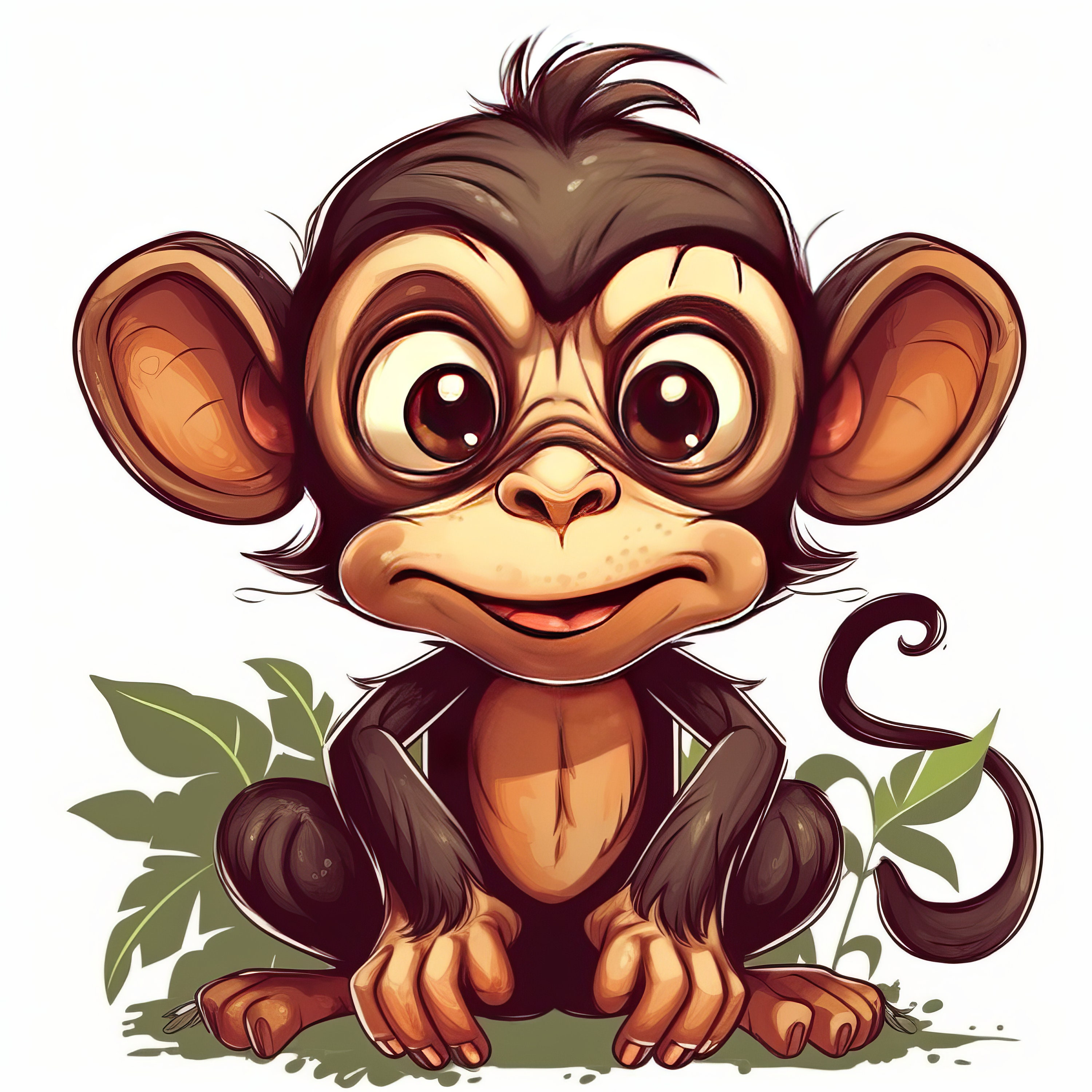200+ Original Colorful Monkeys Clip Art Designs HD PNG Image Bundle - T ...