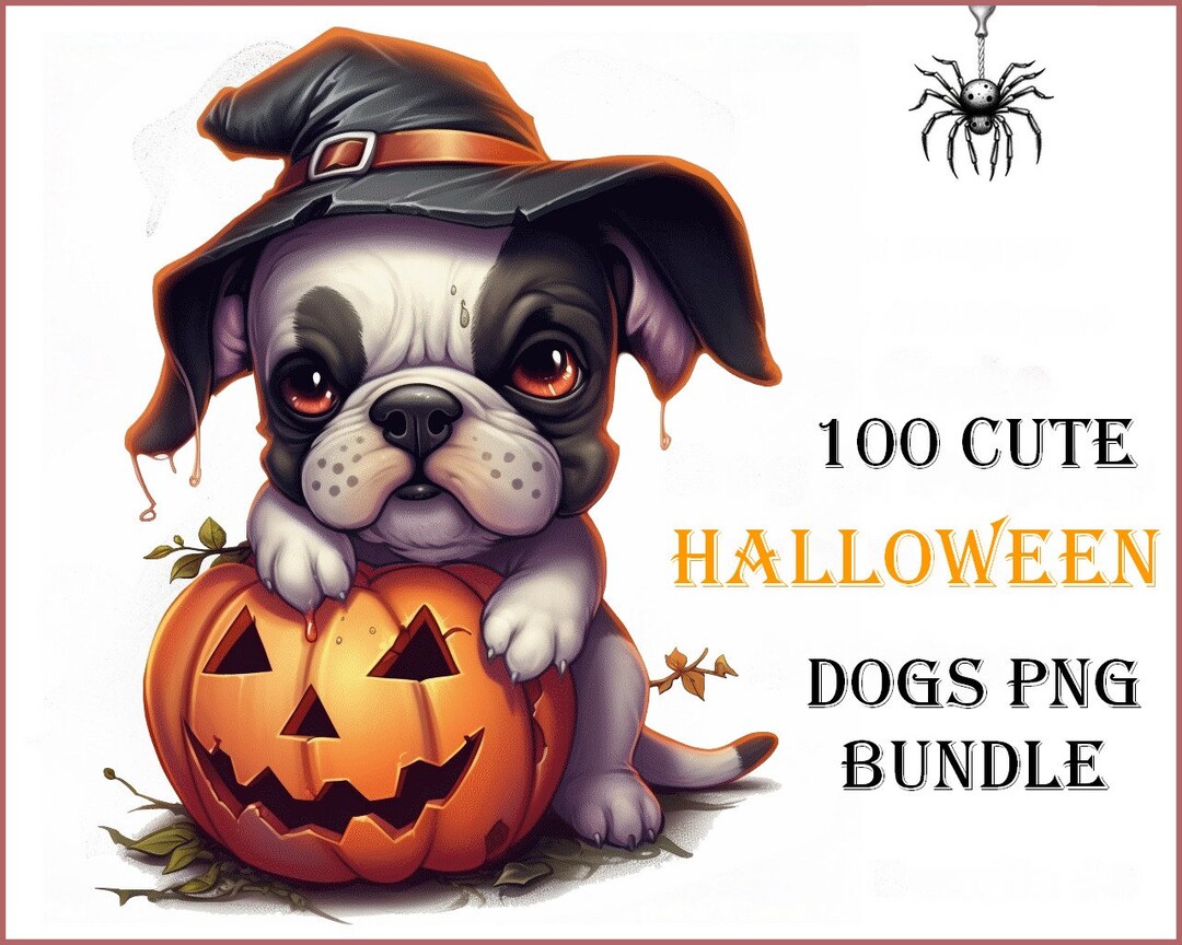 100 Original Colorful Halloween Dogs Clip Art Designs HD PNG Image ...