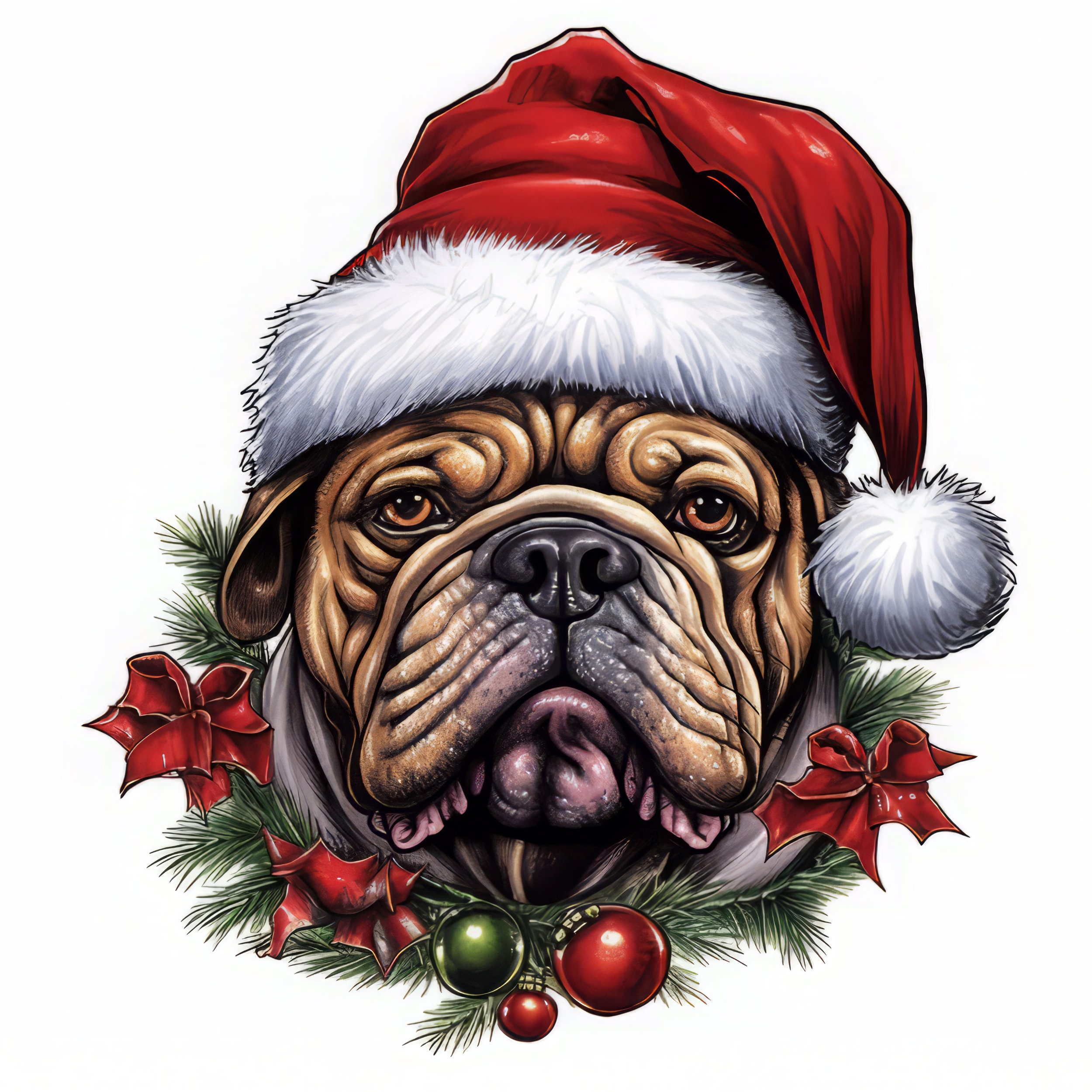 100 Christmas Dogs PNG Bundle. | Instant Digital Download | HD Clip Art ...