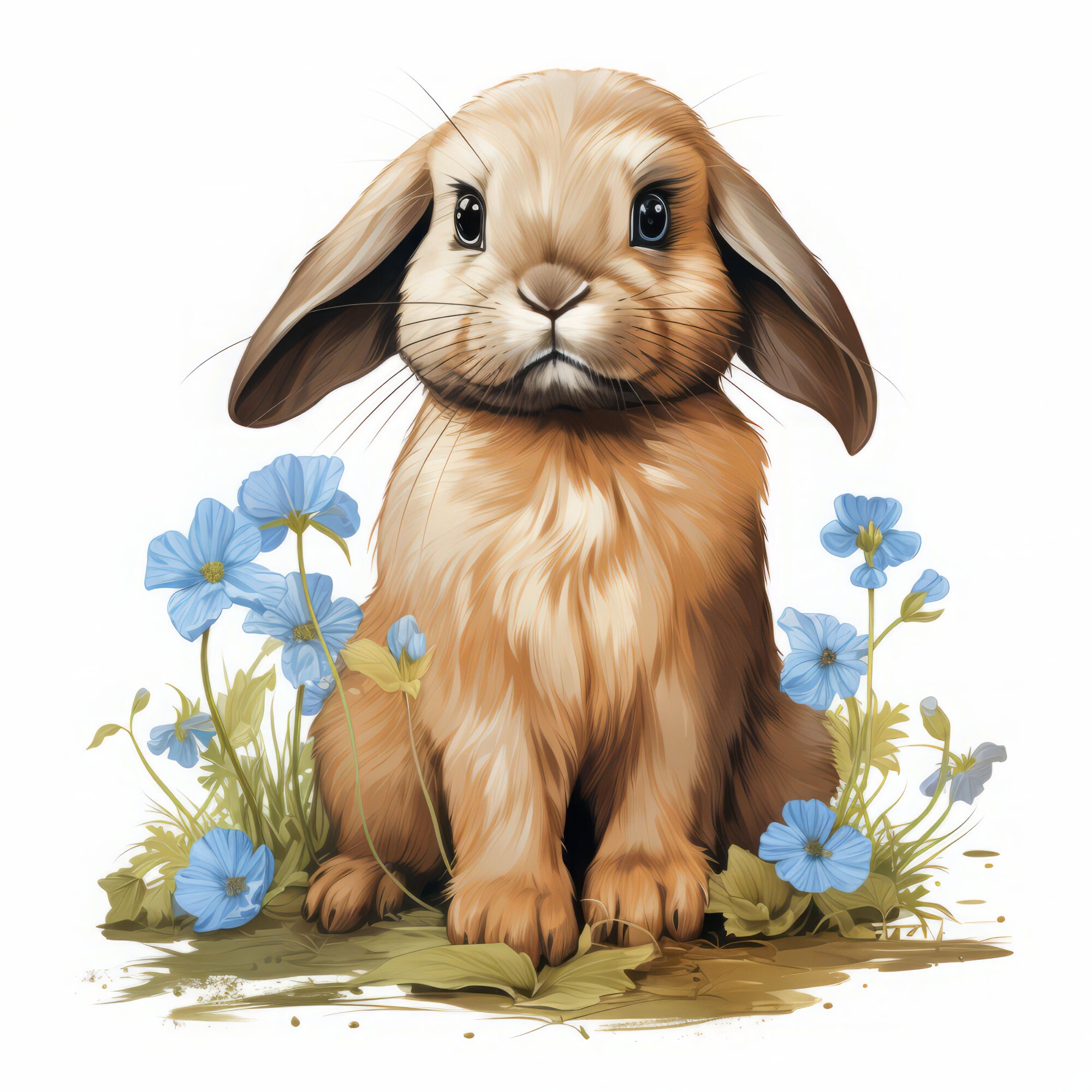 150 Holland Lops Clip Art Designs HD PNG Image Bundle - for T-shirts ...