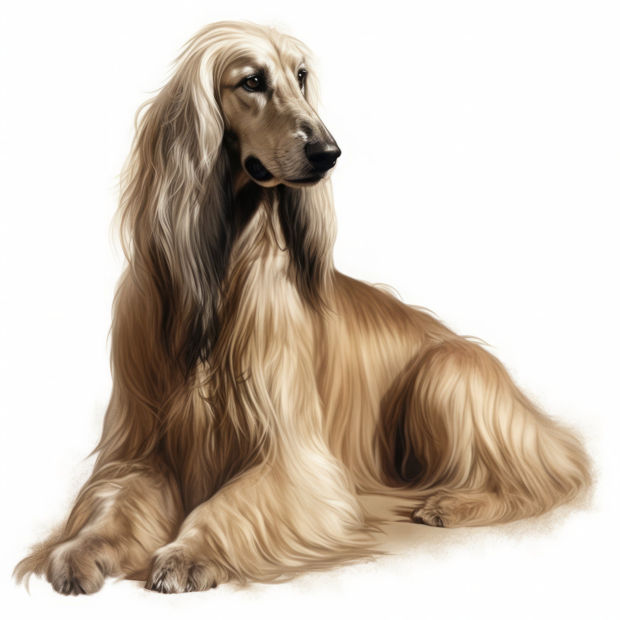 Afghan Hounds Dog PNG Bundle. | Instant Digital Download | HD Clip Art ...