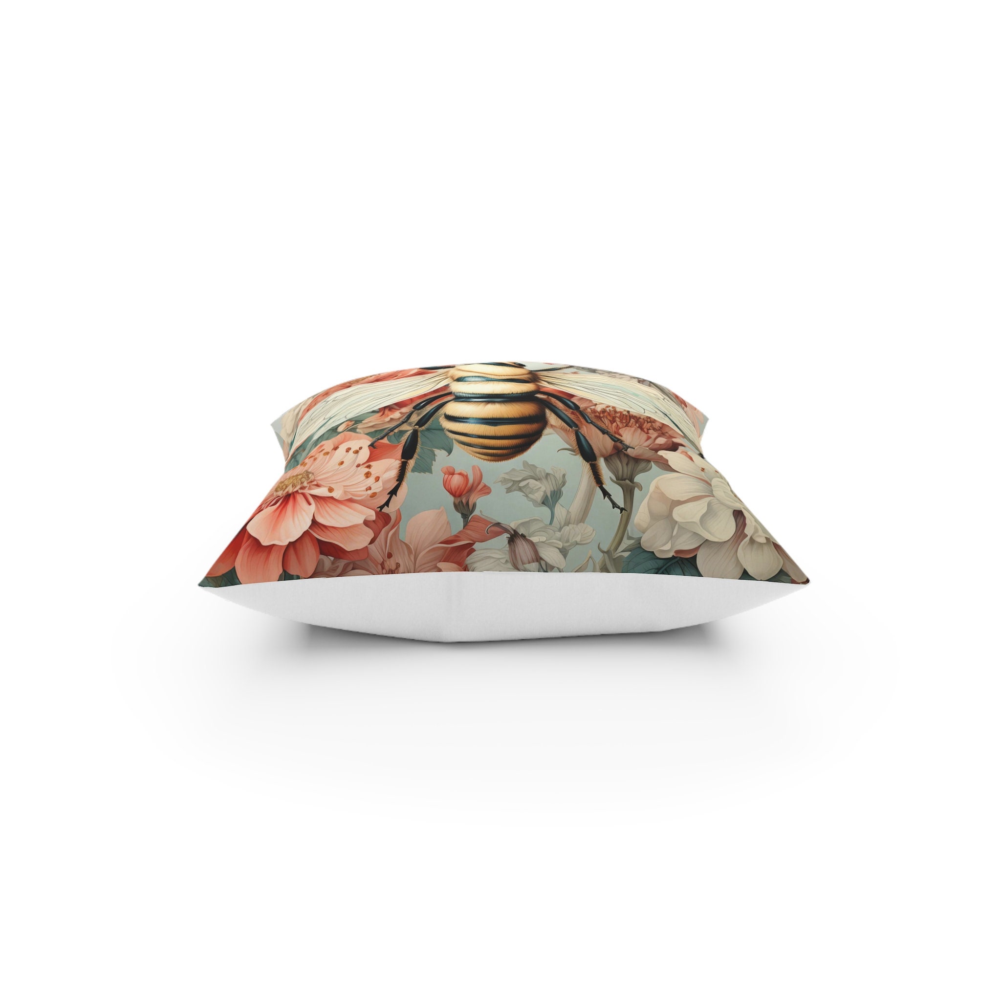 Honeybee Vegan Nature Design Printed Broadcloth Pillow by Pillows ...
