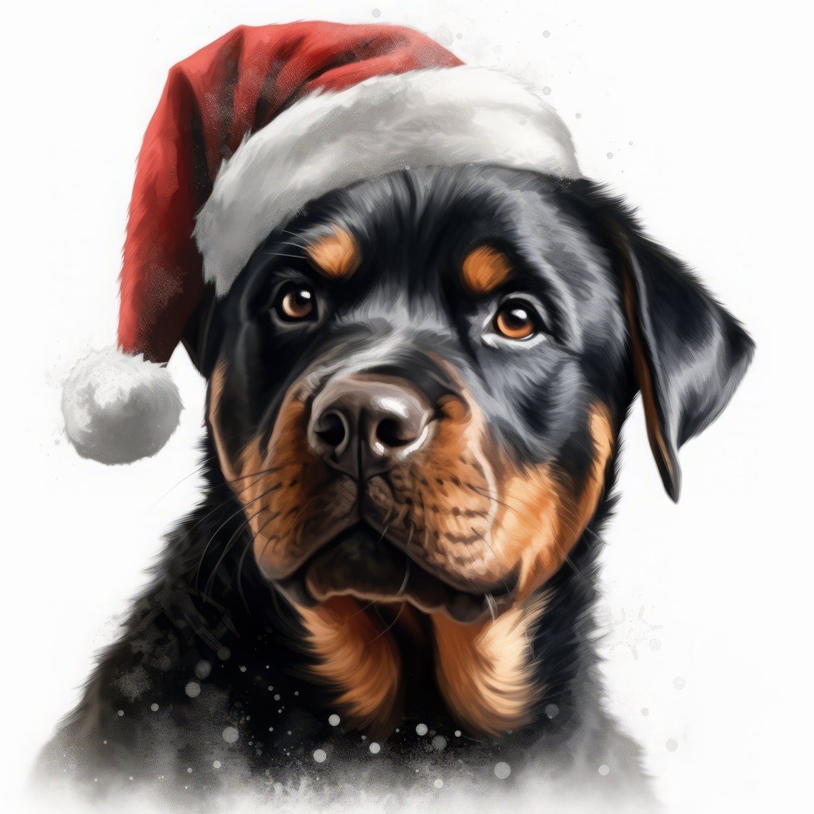 Rottweilers Christmas Dogs PNG Bundle Instant Digital Download HD Clip ...