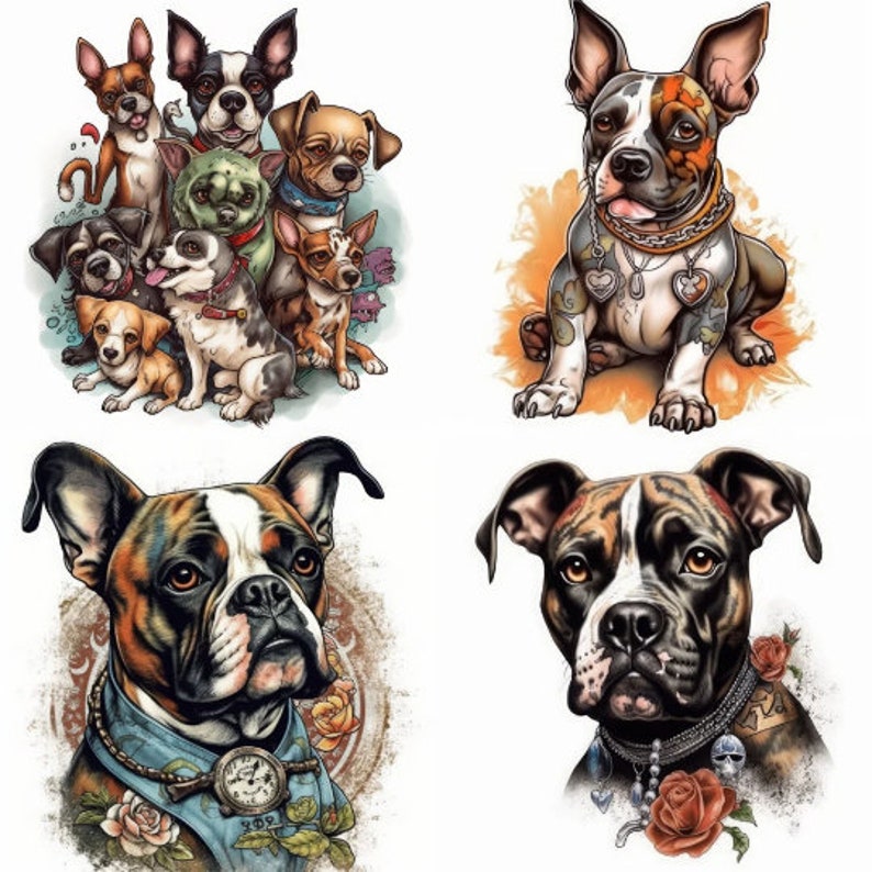 Discover 100 Vibrant Dog Clip Art Designs in HD PNG Image Bundle ...