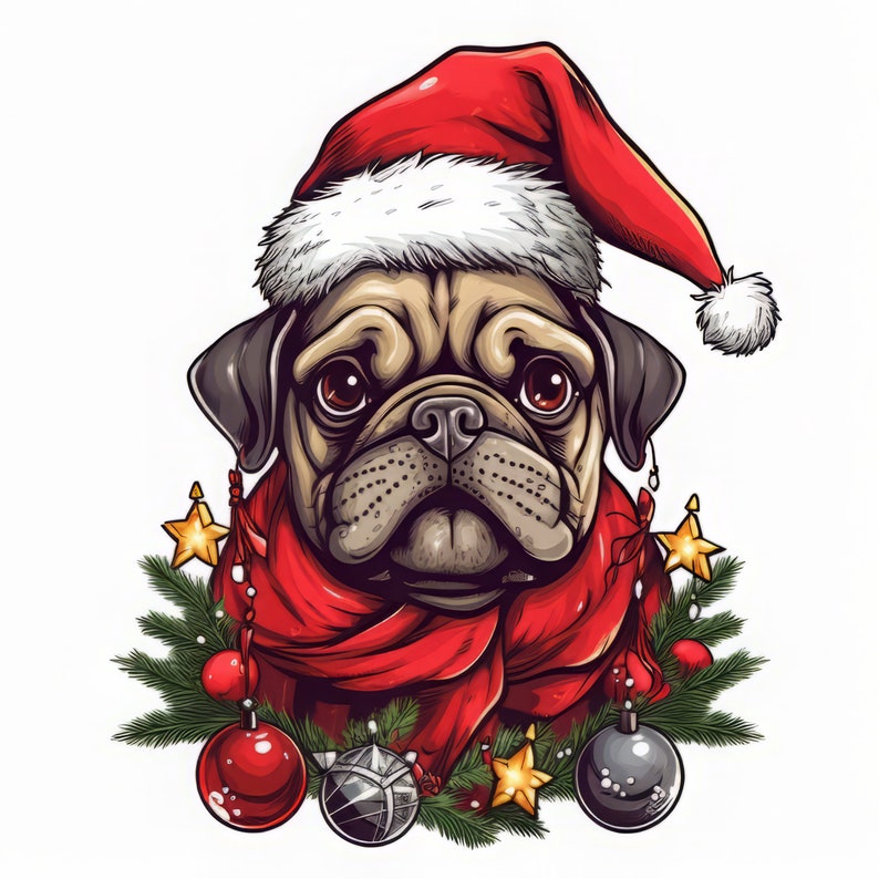 100 Christmas Dogs PNG Bundle. | Instant Digital Download | HD Clip Art ...